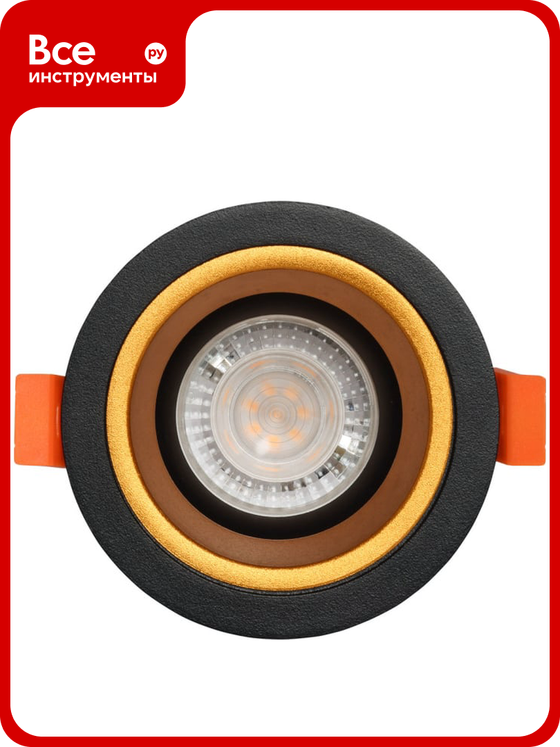 Встраиваемый светильник De Markt Прайм, из высокотехнологичного, золота