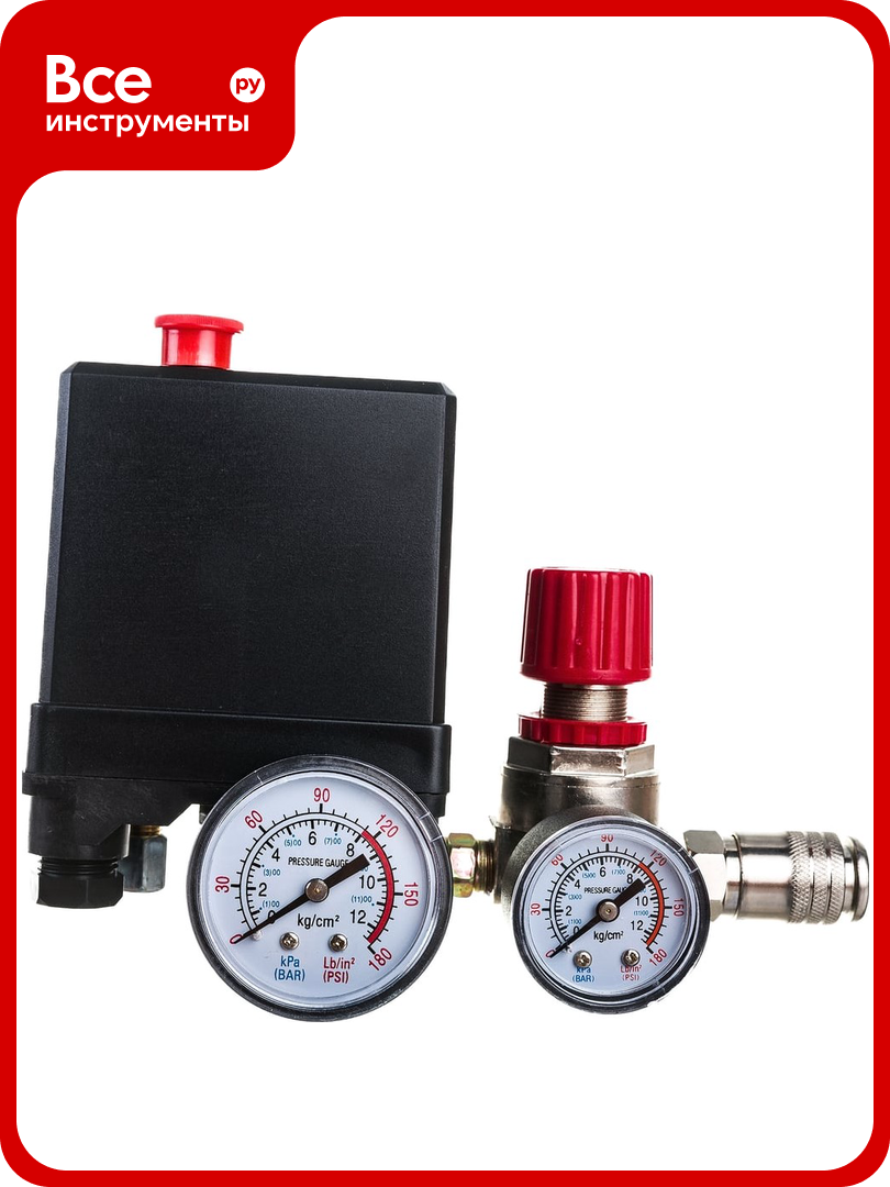 Реле в сборе 380 В, 1 быстрый выход для компрессора Pegas pneumatic PGS-2609, 20 А