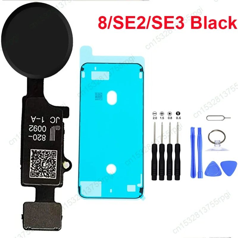 Универсальная замена кнопки «Домой» для iPhone 7, 8 Plus SE2020 SE3, решение с функцией возврата назад без Touch ID, бесплатные инструменты for 8 SE2 SE3 Black