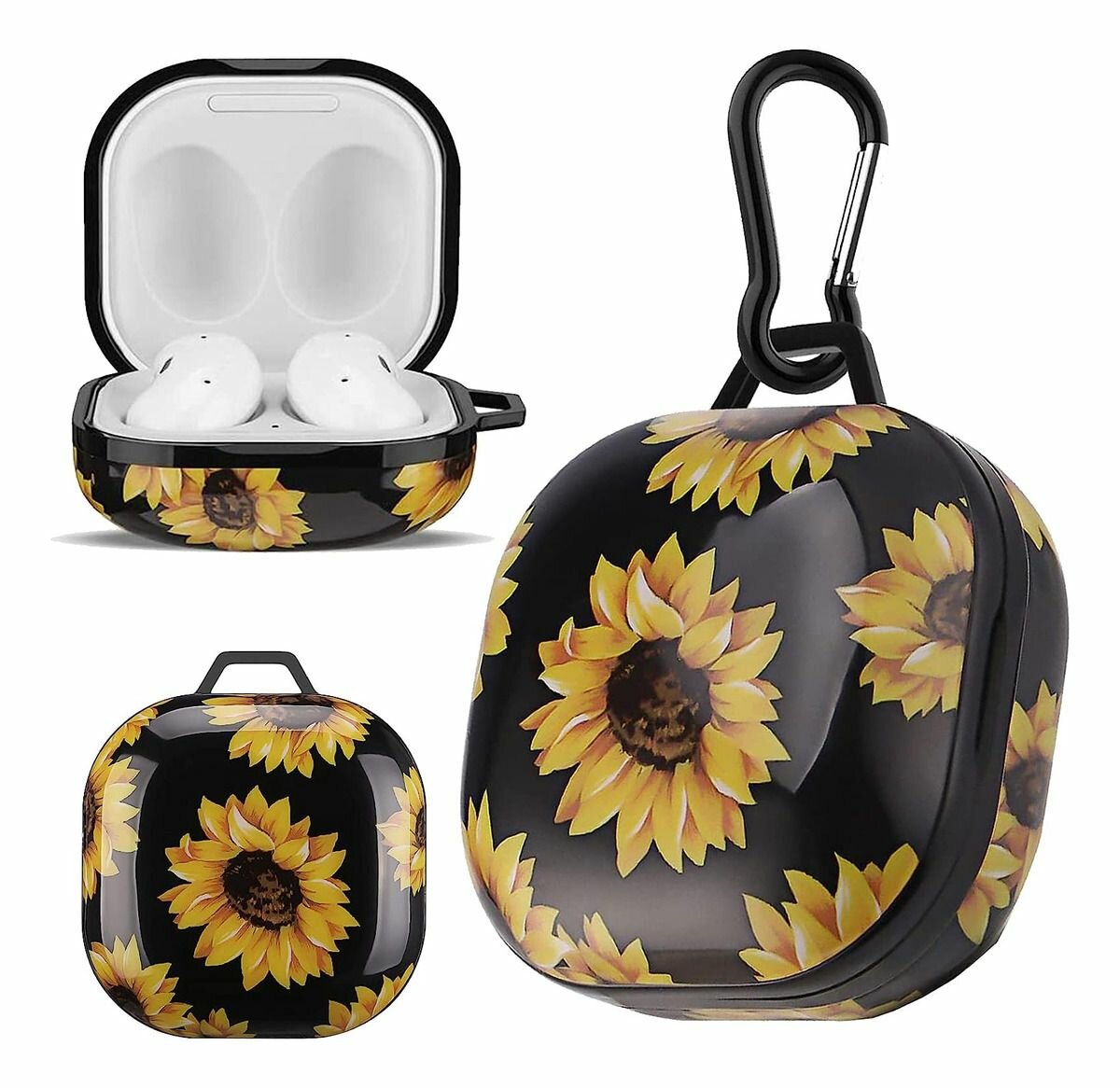 Модный жесткий чехол с брелоком для Samsung Galaxy Buds 2 Pro FE Live