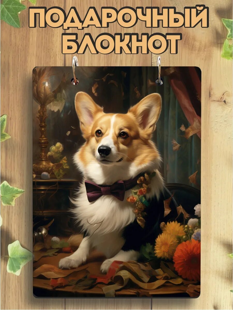 Подарочный блокнот "Корги"