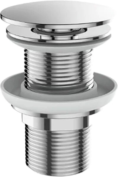 Донный клапан для раковины BelBagno BB-SC-CRM без перелива, хром, глянцевый, с системой клик-клак, латунный