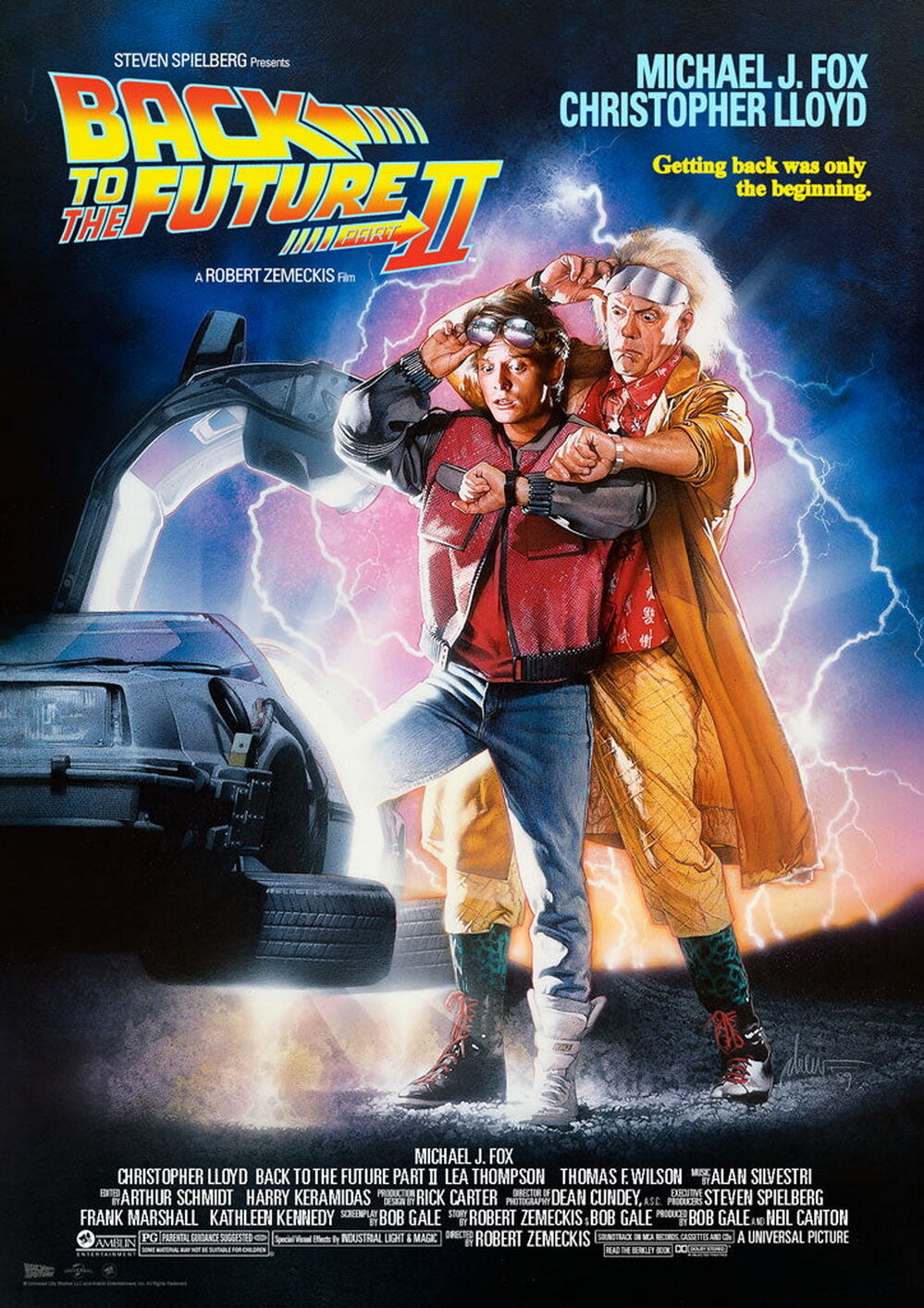 Плакат, постер Назад в будущее 2 *Back to the Future Part II***Год:** 1989 на холсте, размер 30х42см