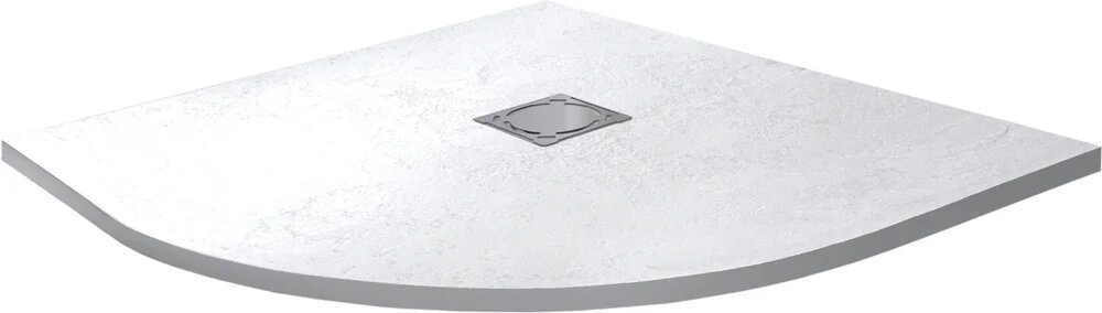 Поддон для душа RGW Stone Tray ST/R-0099W из искусственного камня, 90x90 см, угловой, низкий, с антискользящим покрытием, немецкий
