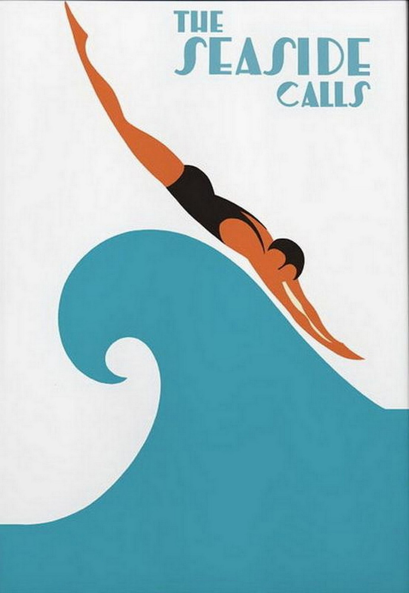 Плакат, постер морская тематика на холсте, размер 21х30см