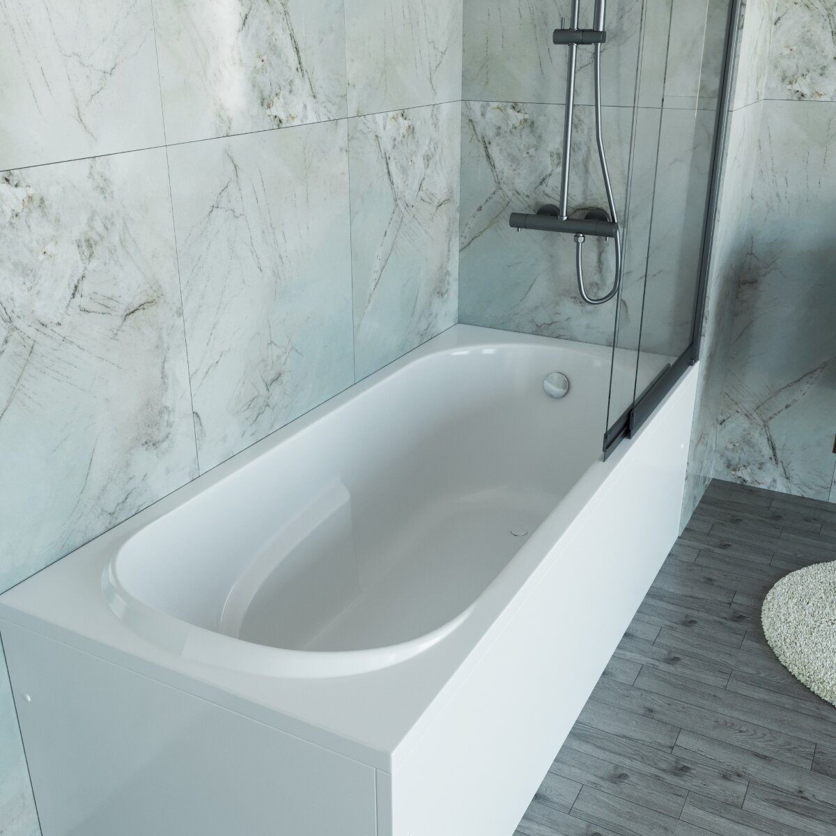 Акриловая ванна Vincea 170х75 VBT-2A170-LG