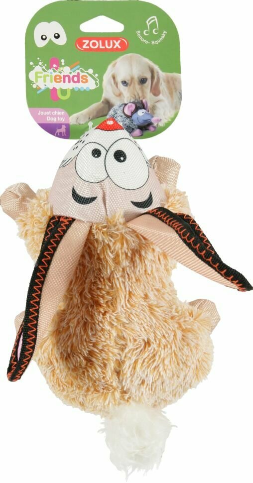 ZOLUX Плюшевая игрушка для собак Кролик Фирмин с пищалкой, арт. 480094
