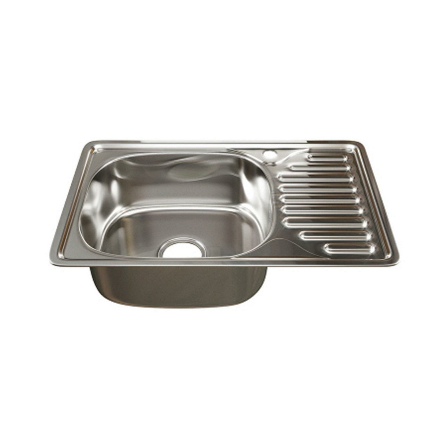 Мойка для кухни Mixline 66х42 536115 хром, 1 чаша, нержавеющая сталь
