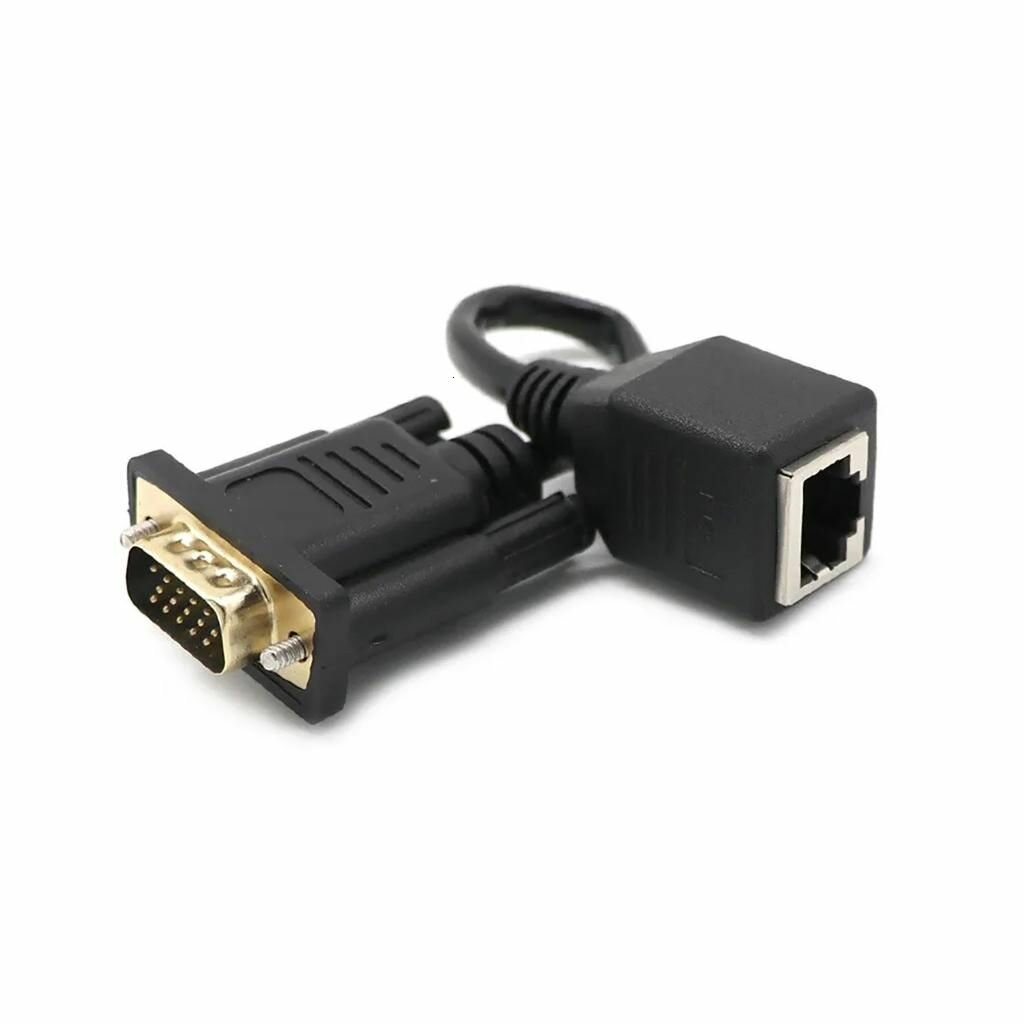 Удлинительный кабель-переходник VGA к RJ45 Разъем VGA