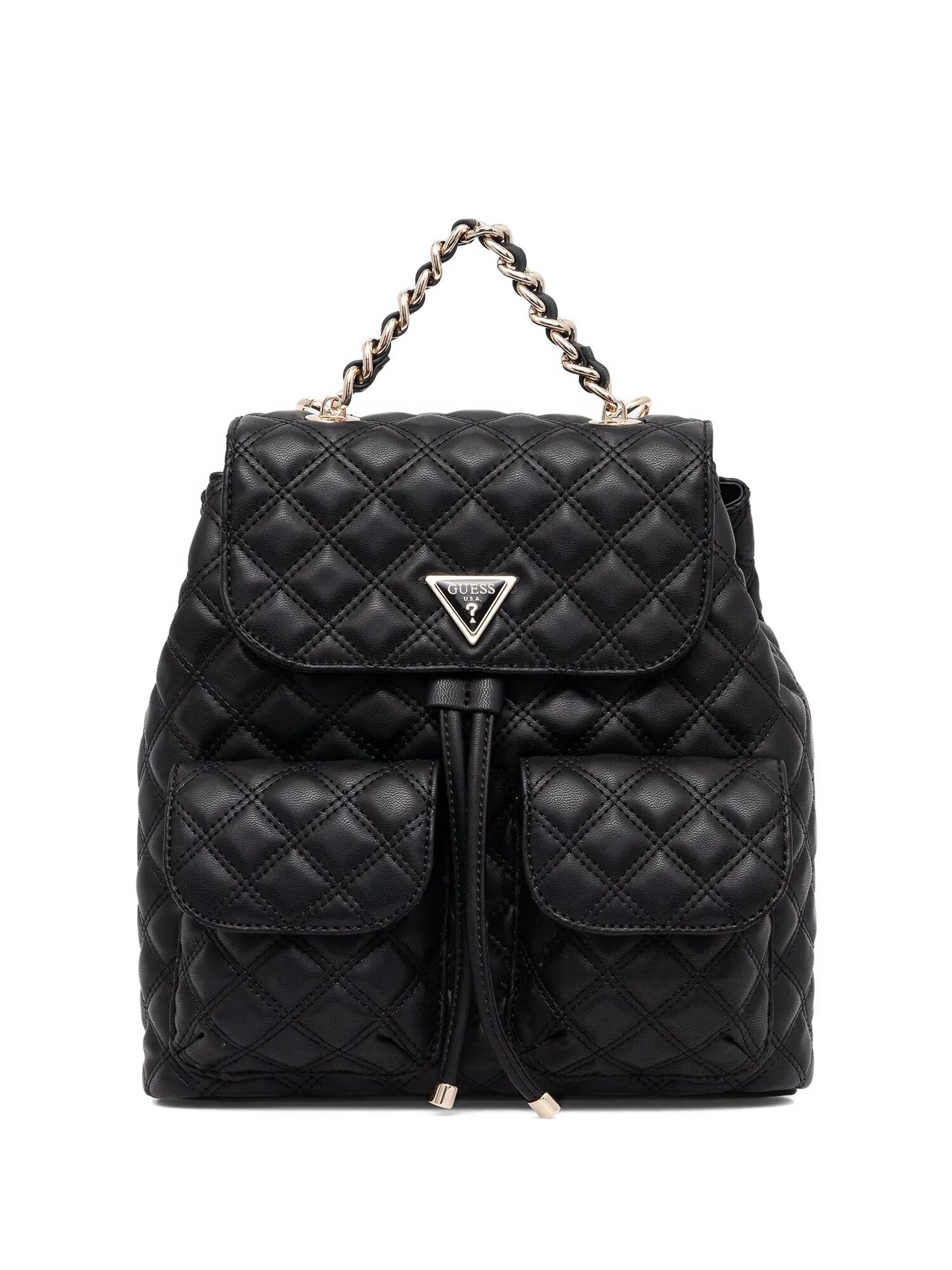 Сумка Quilted-effect chain-detail backpack