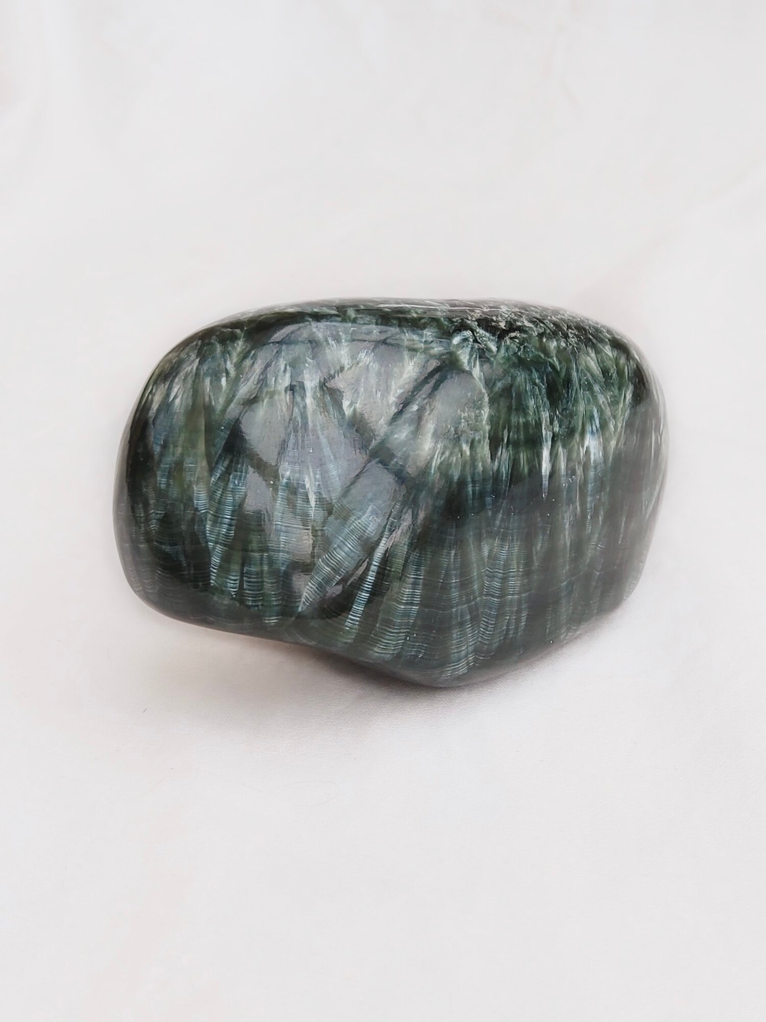 Клинохлор (серафинит) окатыши. Талисман. Амулет. Вес 254 гр