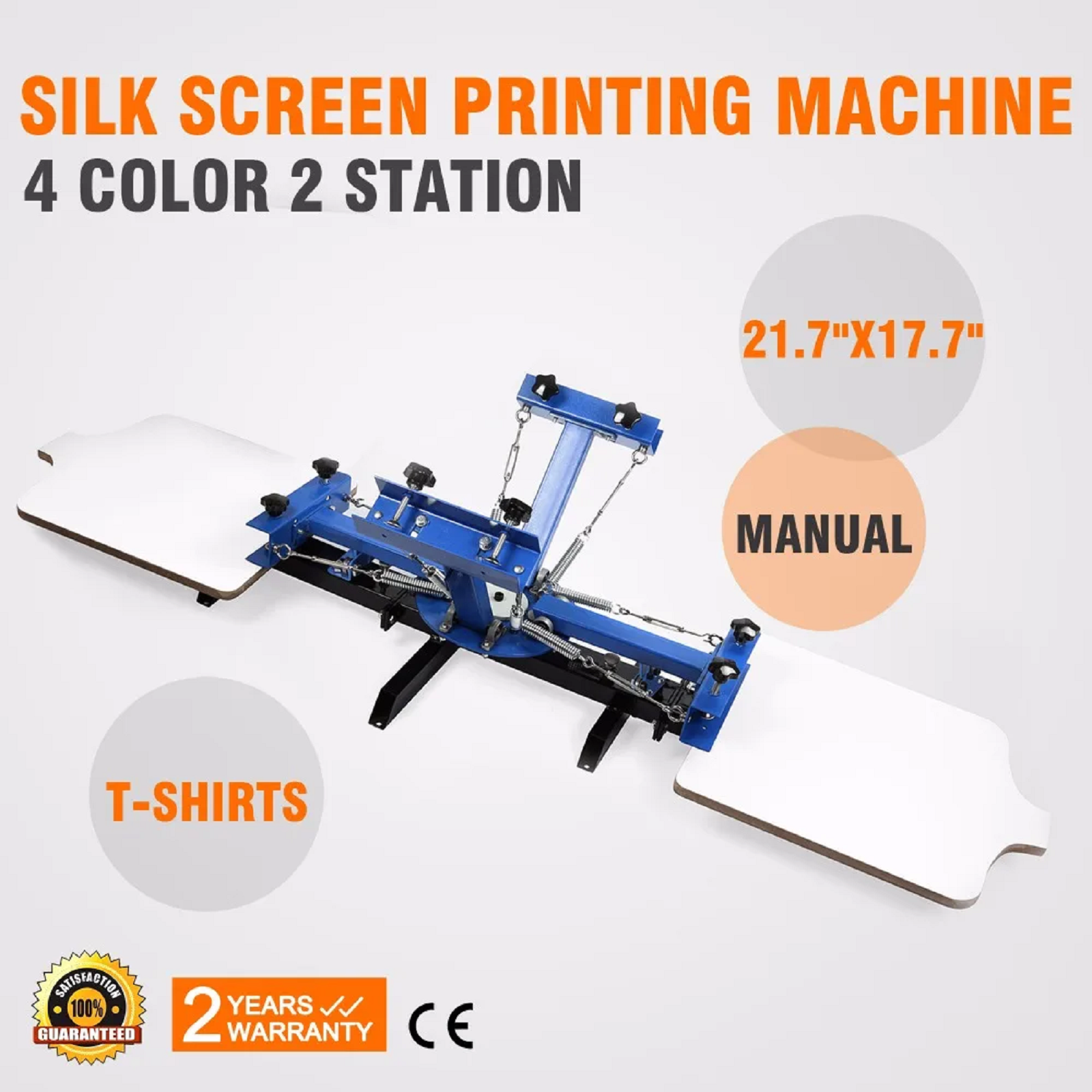 Машина для трафаретной печати, 4 цвета, 2 станция, , используемая для самостоятельной печати футболок, со съемным лотком