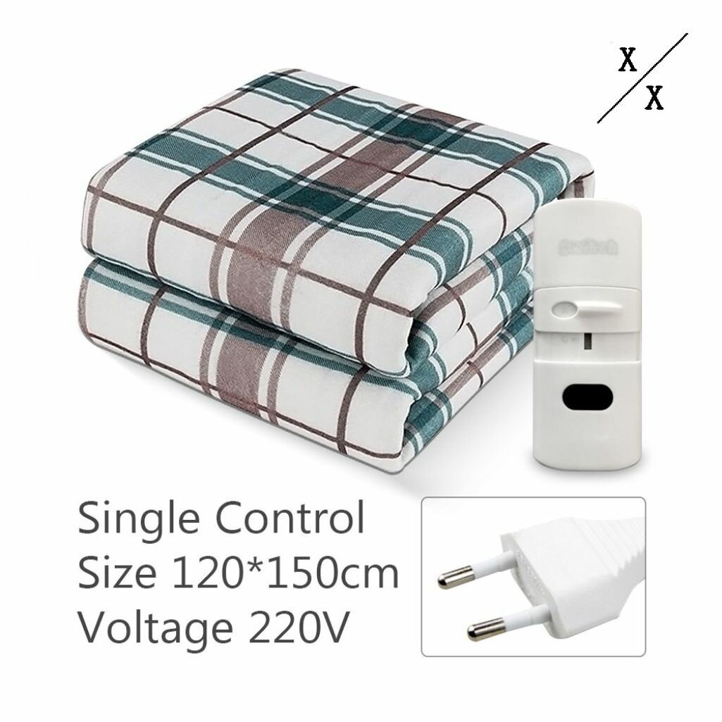 Эксклюзивное одеяло с электроподогревом 120x150 см, функционирующее от сети 220В