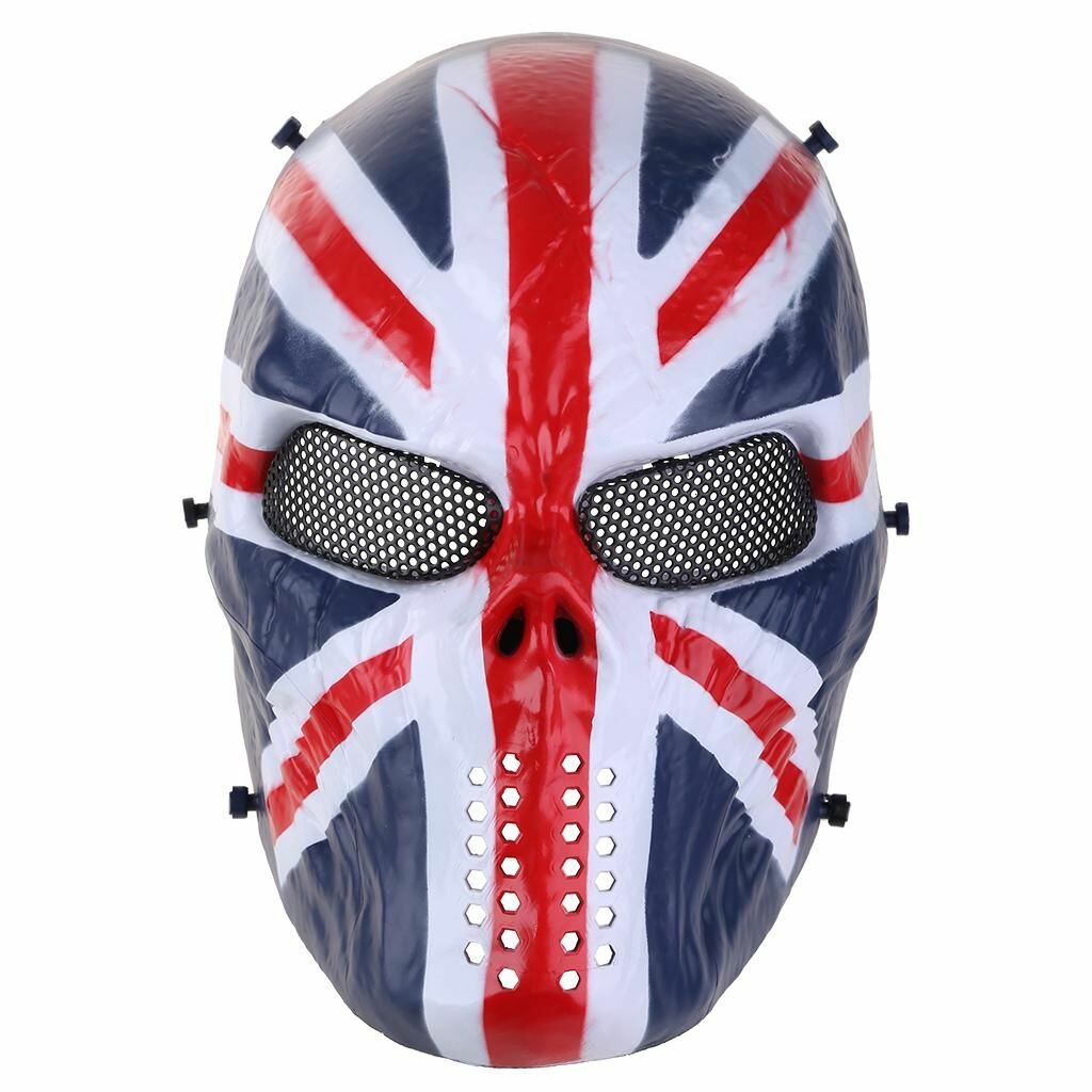 Маска на Хэллоуин с черепом на все лицо, Настоящая полевая маска для экипировки CS-рыцаря