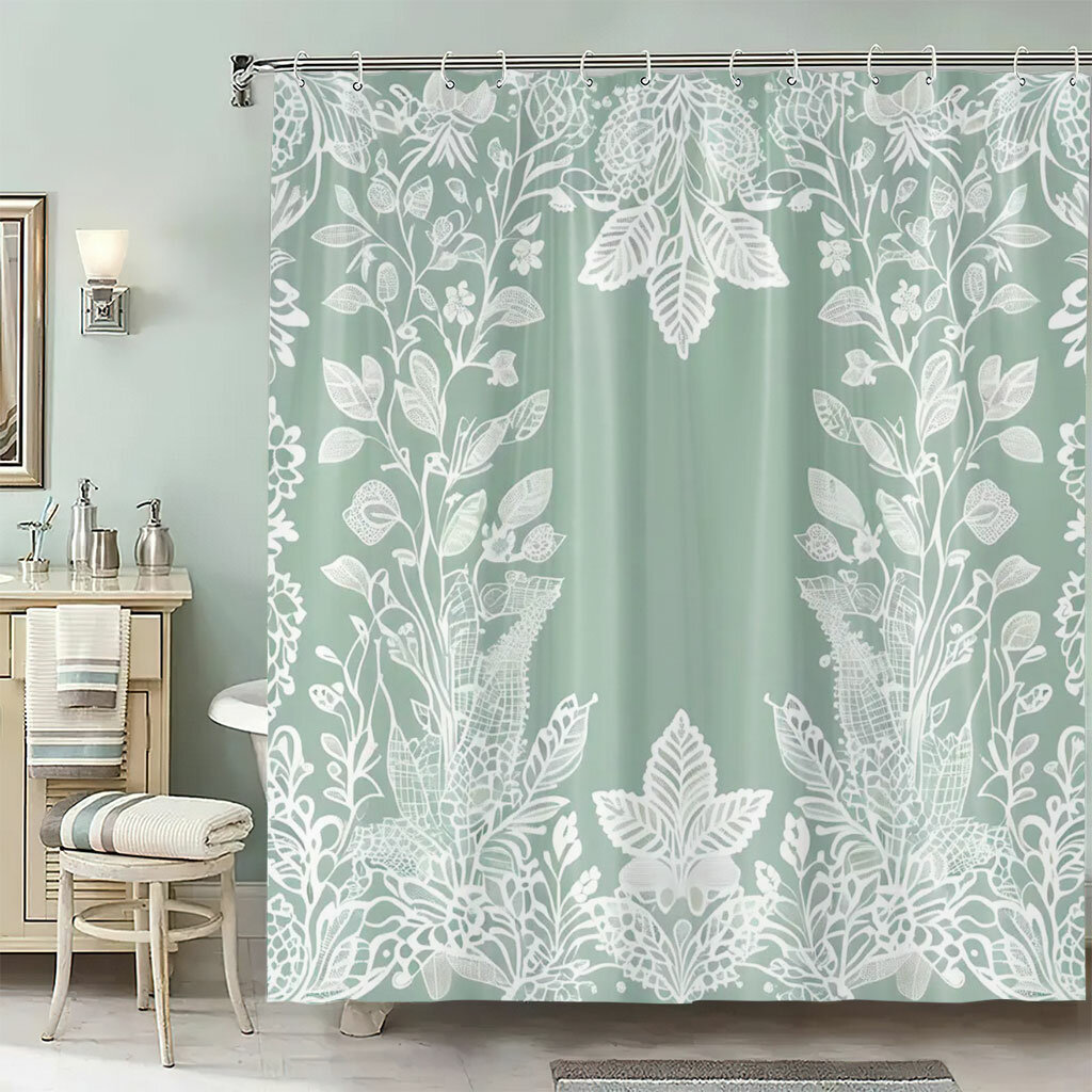 Штора Для Ванной Тканевая, Высота 180 См, Ширина 180 См, Высота 200 См, Ширина 200 См, усиленные Крючки, 12 Штук