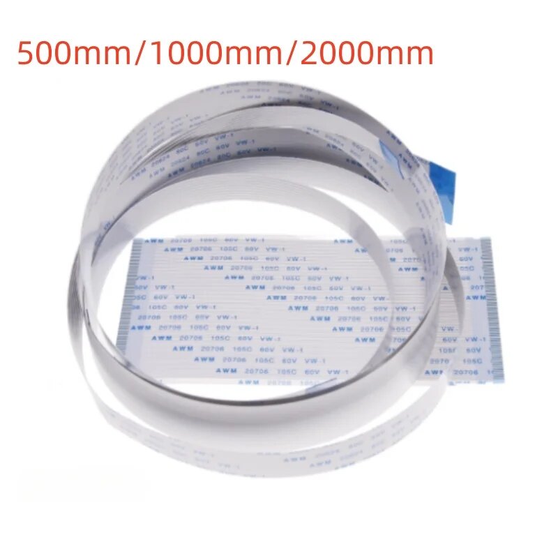 Гибкий плоский кабель FPC FFC AWM 20624 80C 60В VW-1 4P/6/8/10/12/14/16/20/26/30/40/50/60Pin 500/1000/2000 мм 7 Pin, 1.0mm, A-Forward Direction, 1000mm