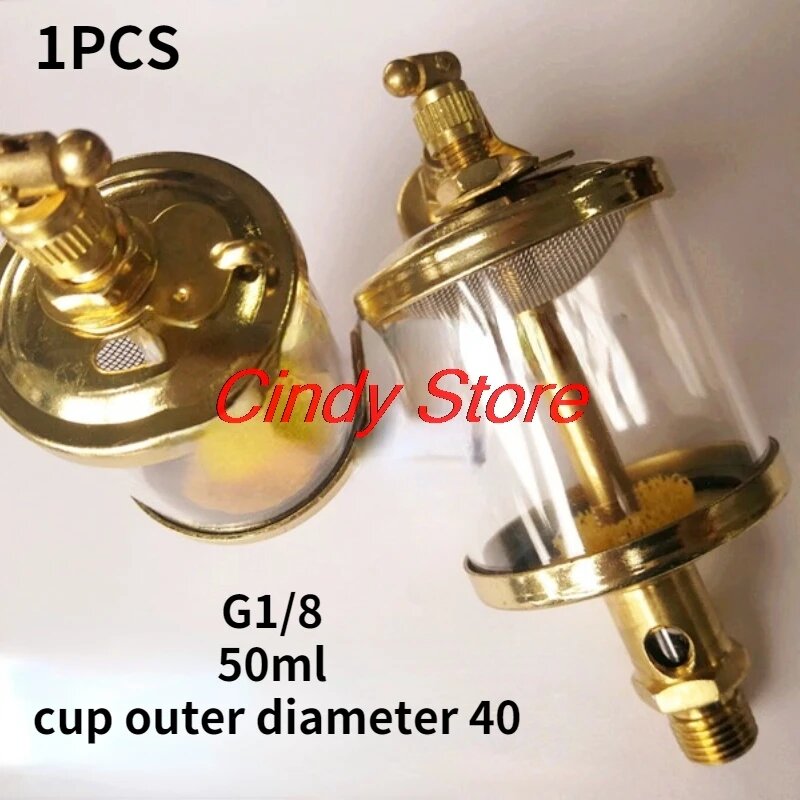 Медно-металлический гравитационный капель для подачи смазки, игольчатый клапан, чашка для заливки масла M10G1/8, B
