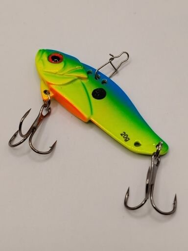 Блесна Snow Wolf Цикада 20 гр 6 см для ловли щуки, окуня, жереха. Акустическая приманка-погремушка