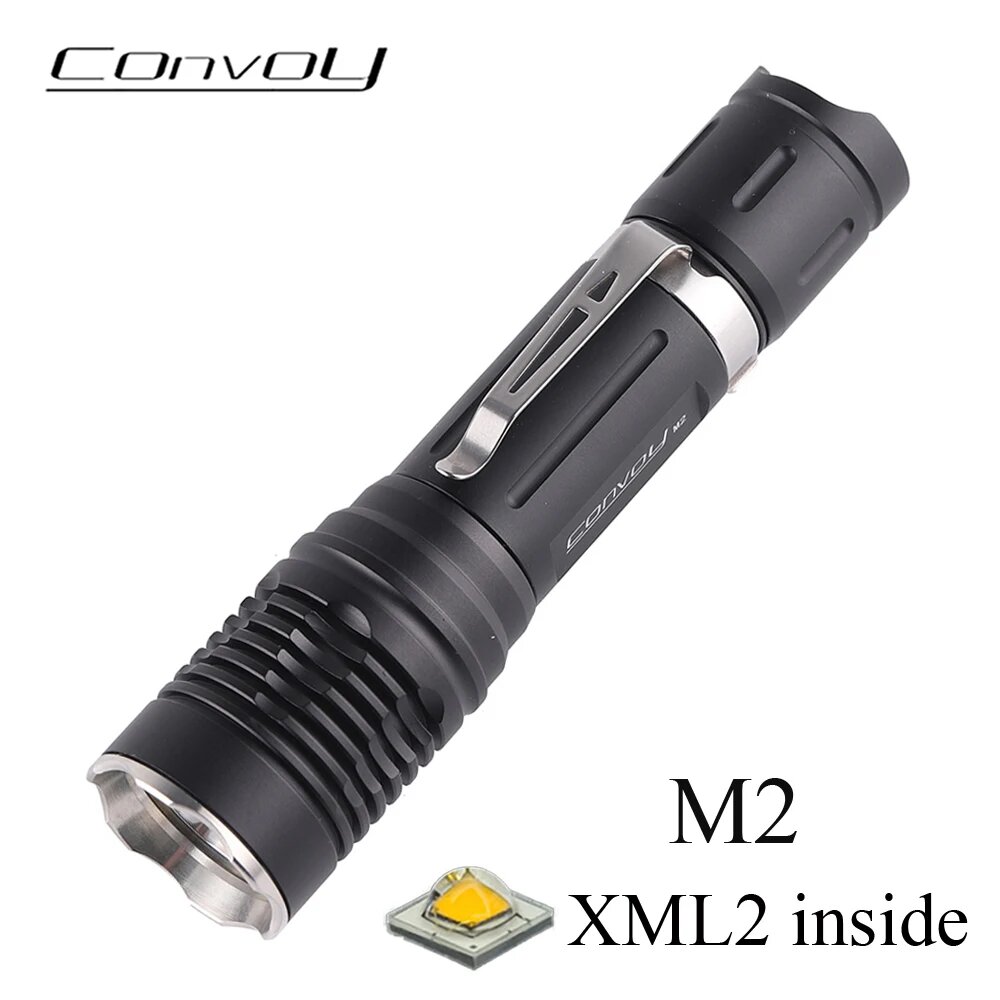 Фонарик Convoy M2 XML2 LED 18650 T6-4C 4300K, With 18650 battery