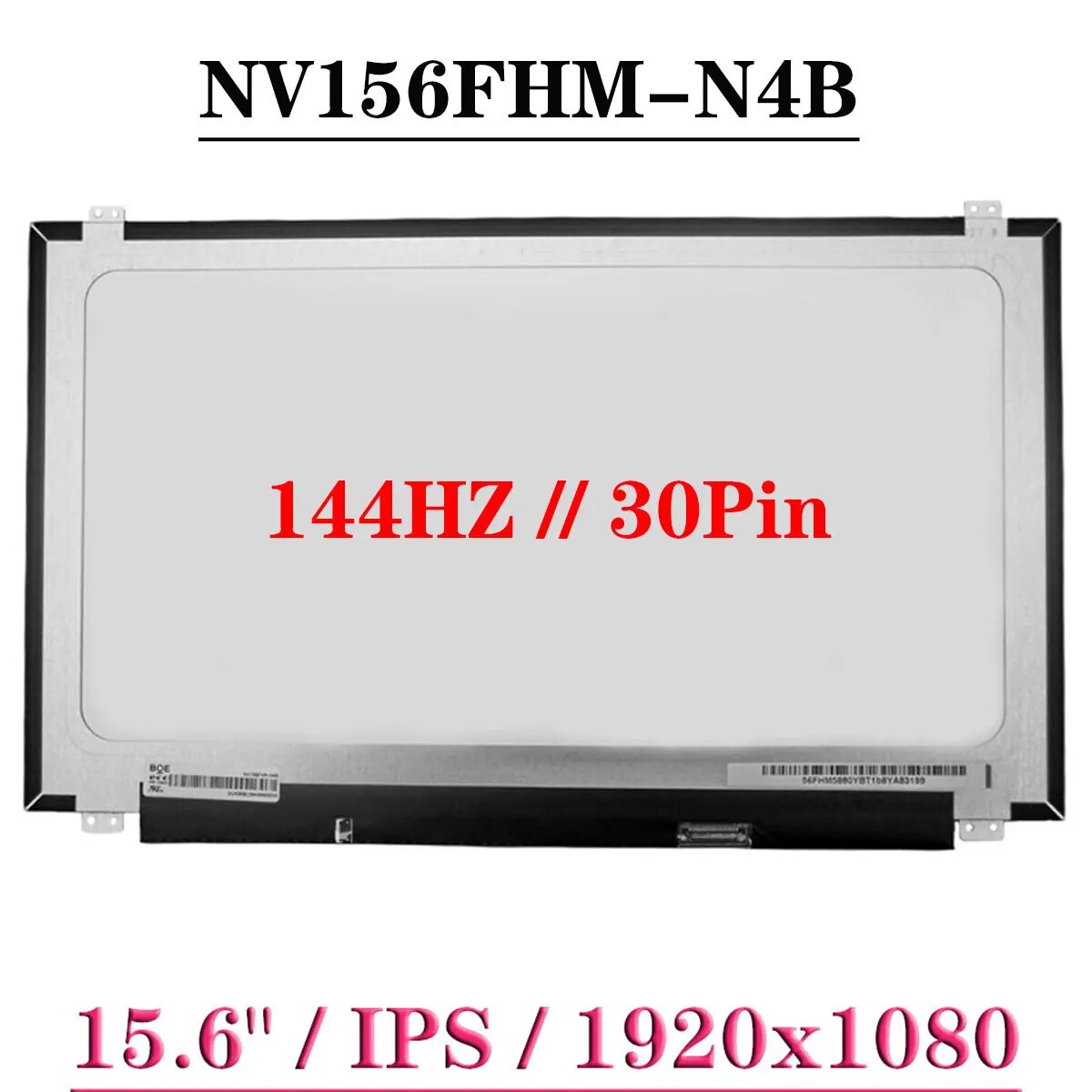 NV156FHM-N4B EDP 30-контактный обновленный 144 Гц FHD 1920x1080 IPS 72% NTSC ЖК-экран для ноутбука 15,6-дюймовый дисплей Замена матричной панели