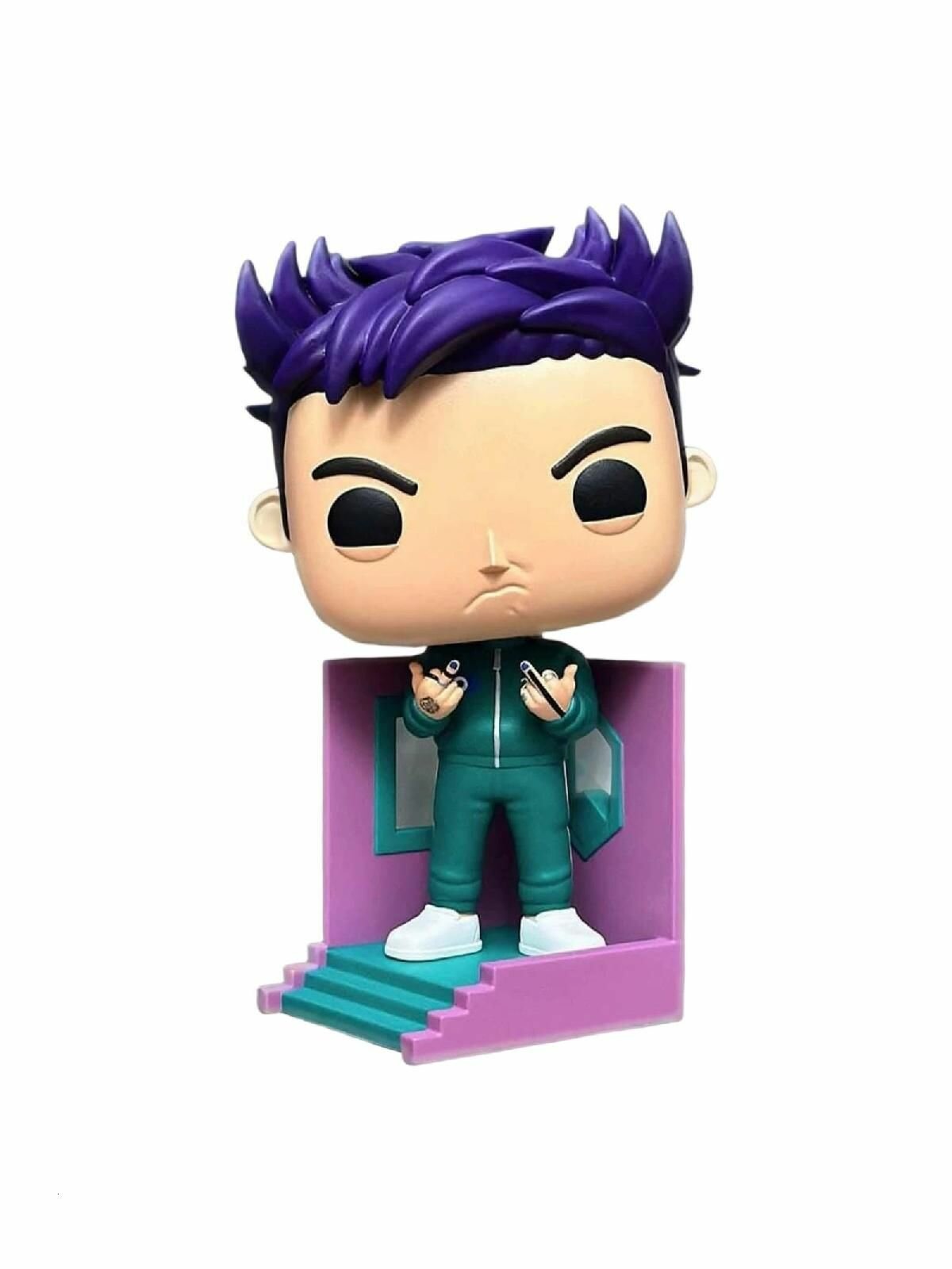 Статуэтка, Популярное украшение куклы из смолы idol-Мальчик С Фиолетовыми Волосами