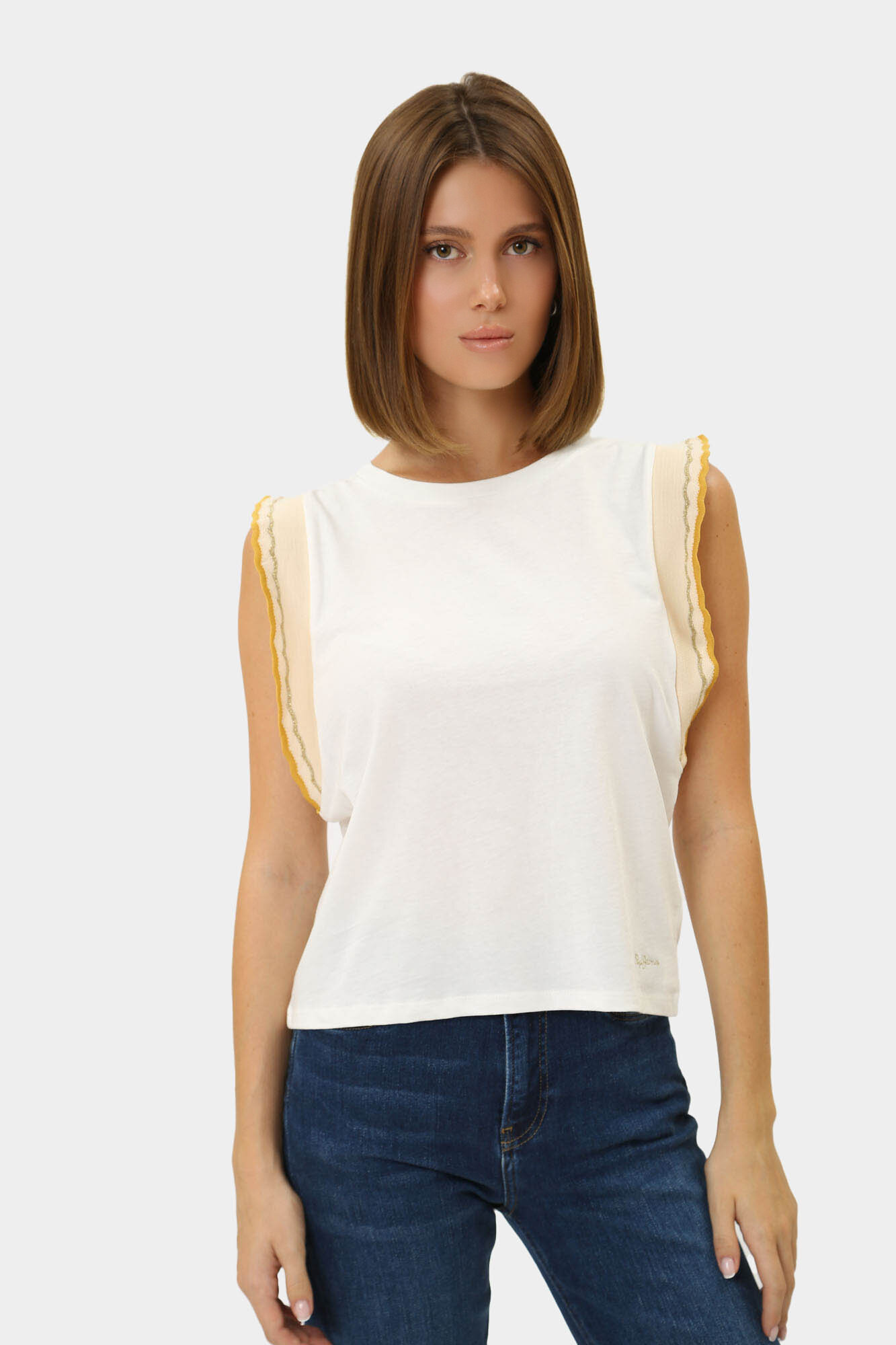 Футболка Pepe Jeans, размер S, белый,