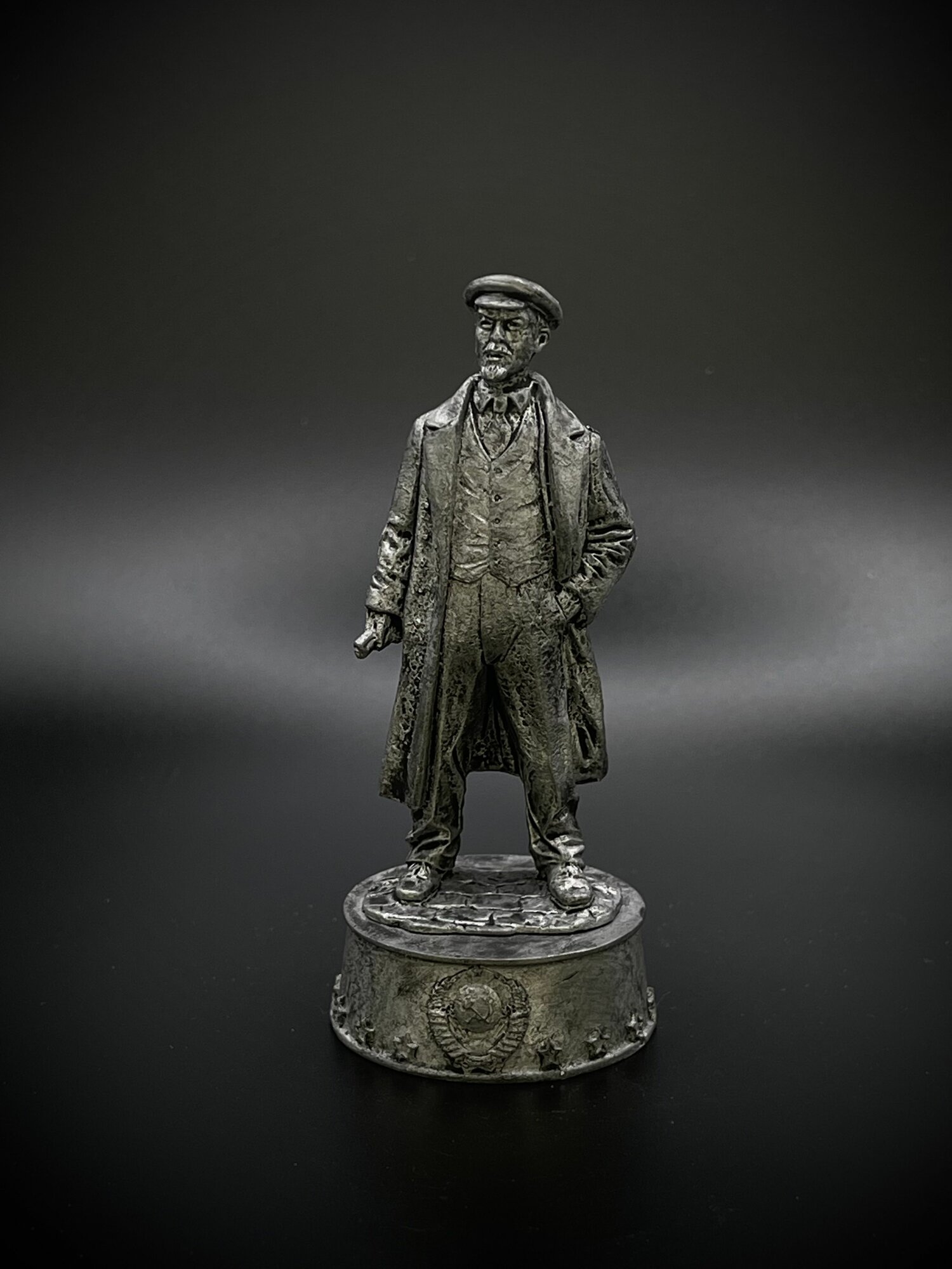 Оловянная миниатюра В. И. Ленин 9 см