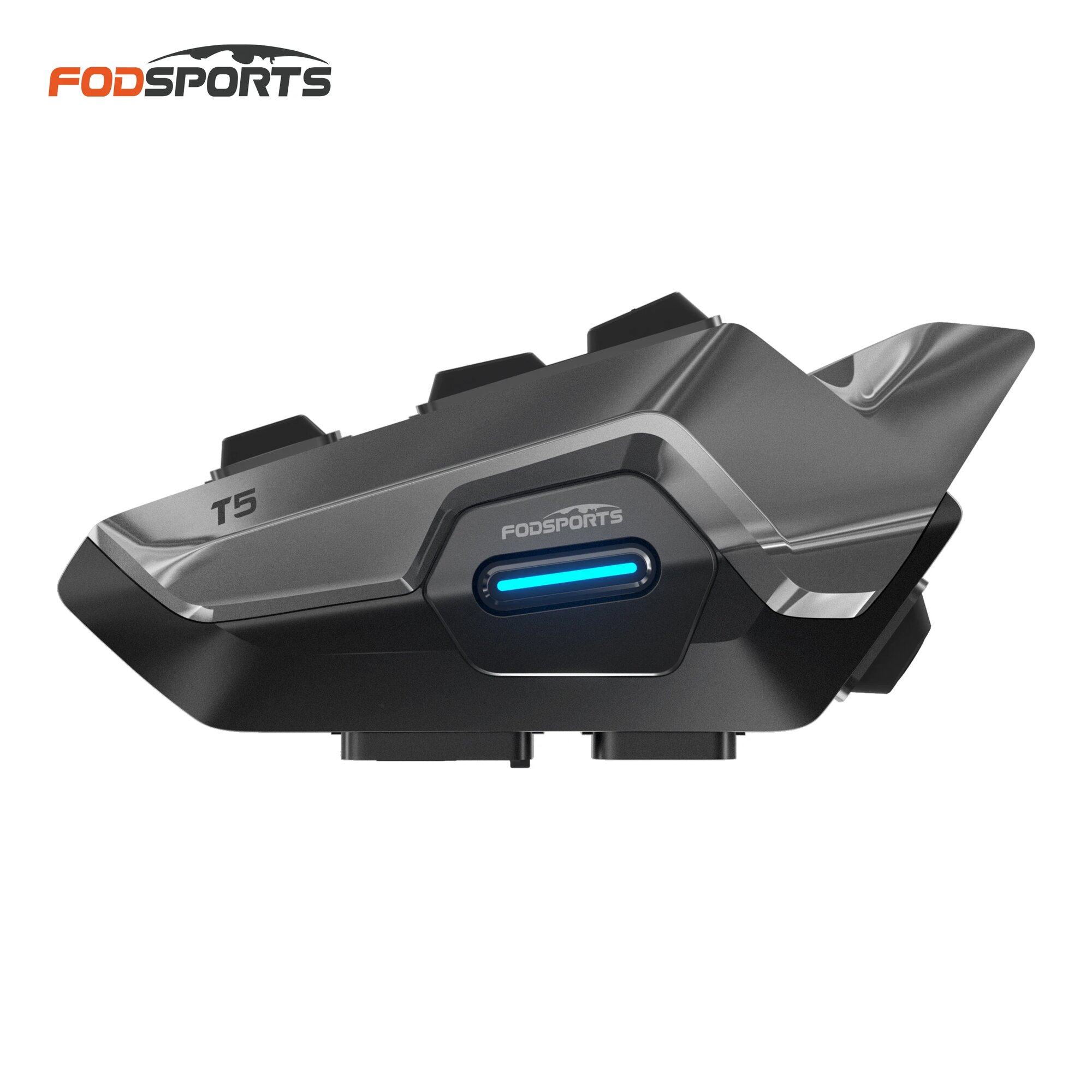 Fodsports T5 мотоциклетный домофон, шлем, Bluetooth-гарнитура, коммуникационный домофон, BT5.4
