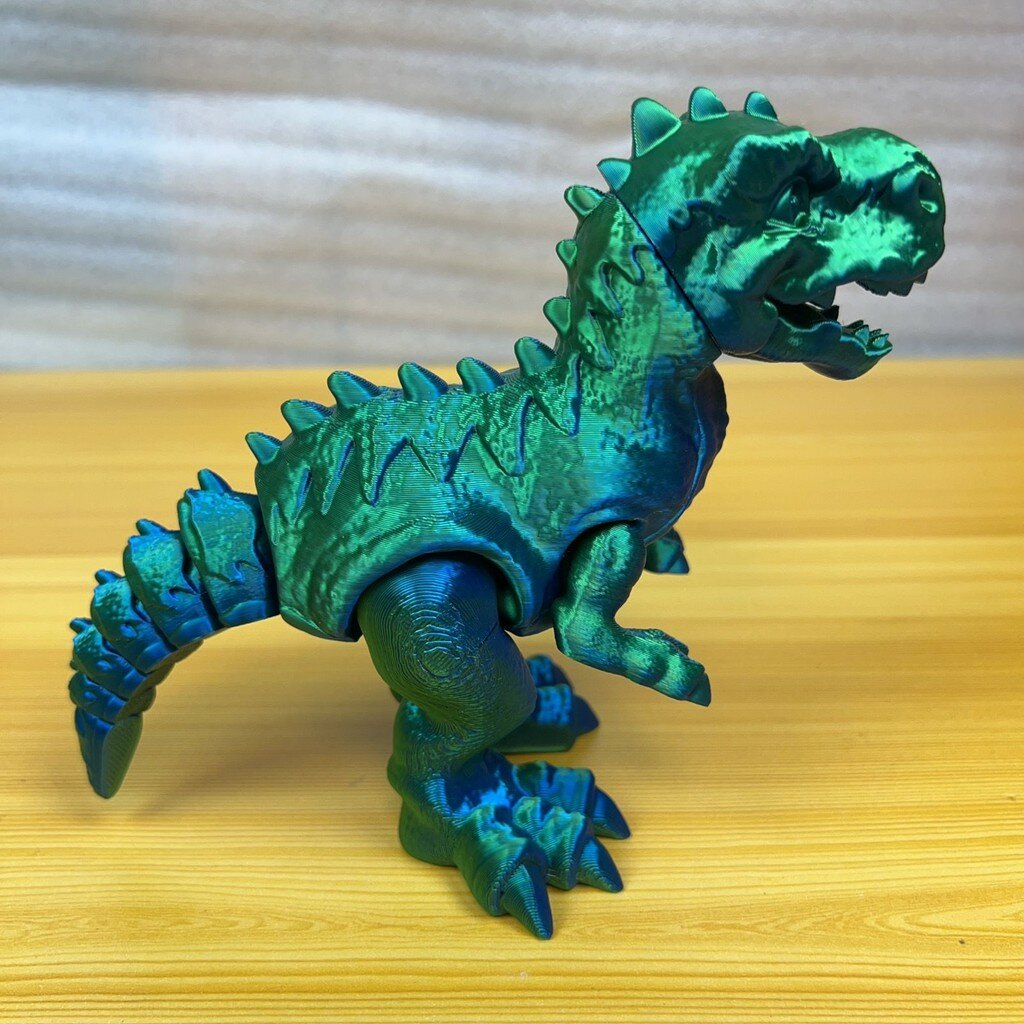 Dinosaur toy 3d printed t rex kids creative multicolor articulated figurine for kids room decor
