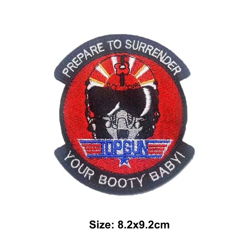 Набор вышитых нашивок Top Gun Темно-синий, ZMS103