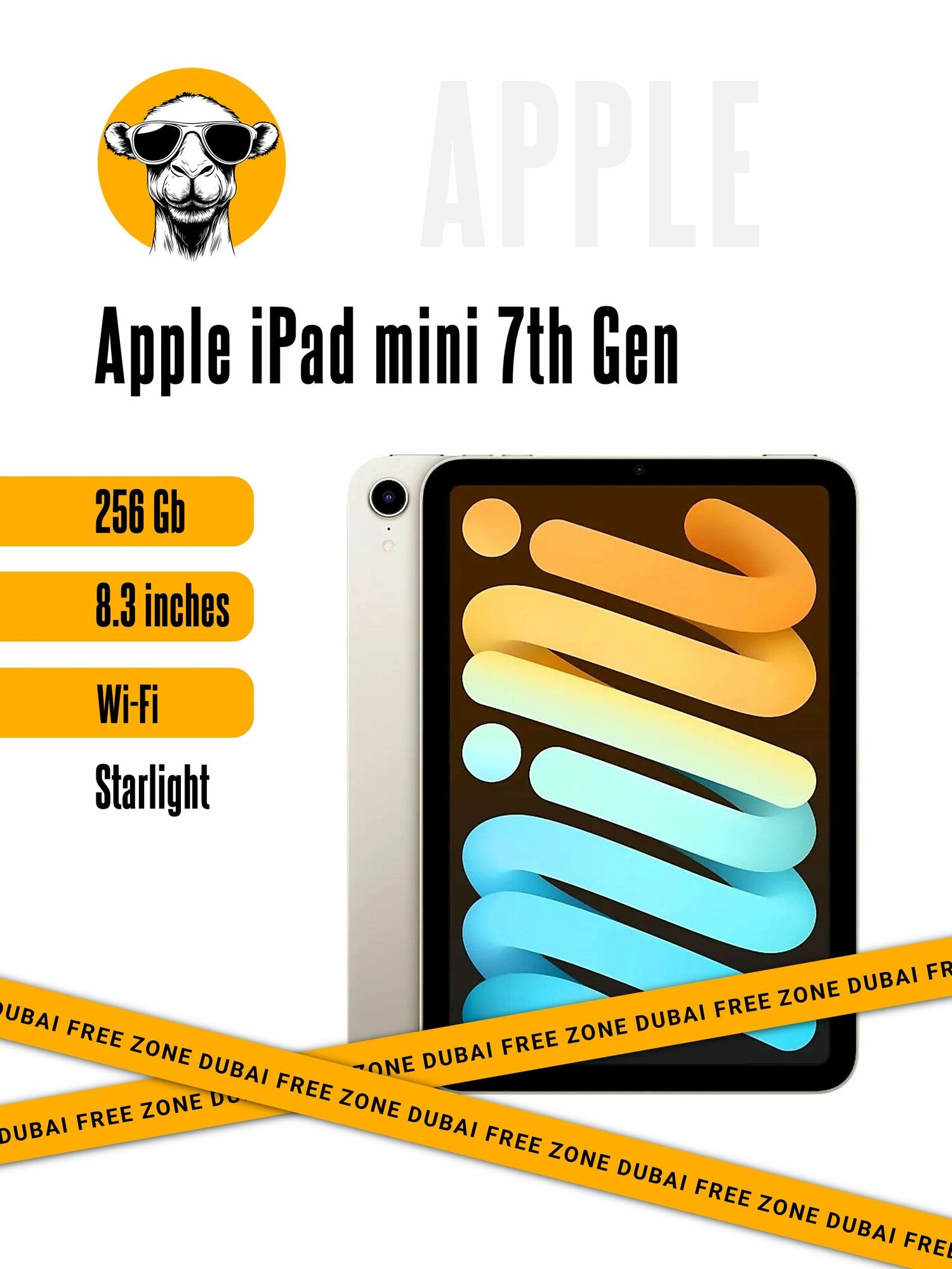 Планшет Apple iPad mini 7 2024 Wi-Fi 256Gb Starlight/Бежевый
