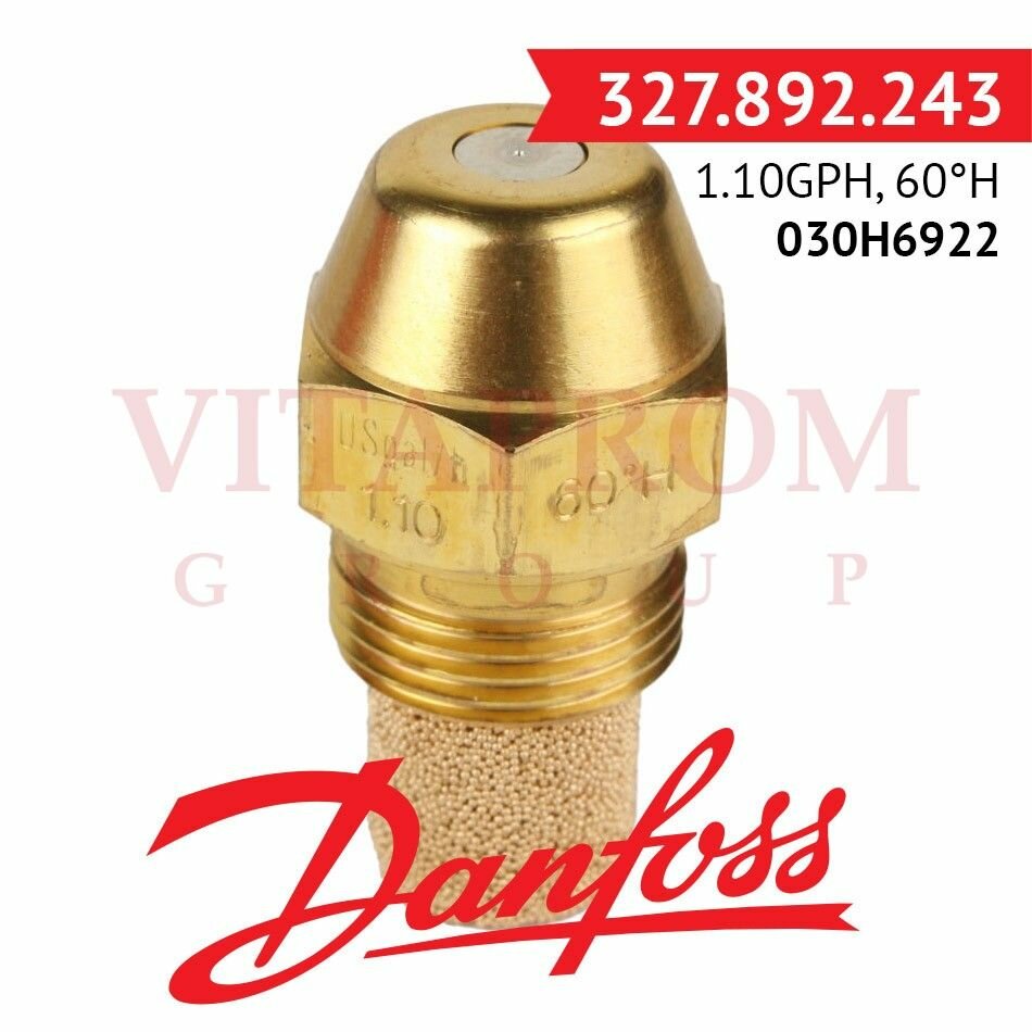 Форсунка Danfoss 1.10GPH, 60H, 030H6922 — фото 1