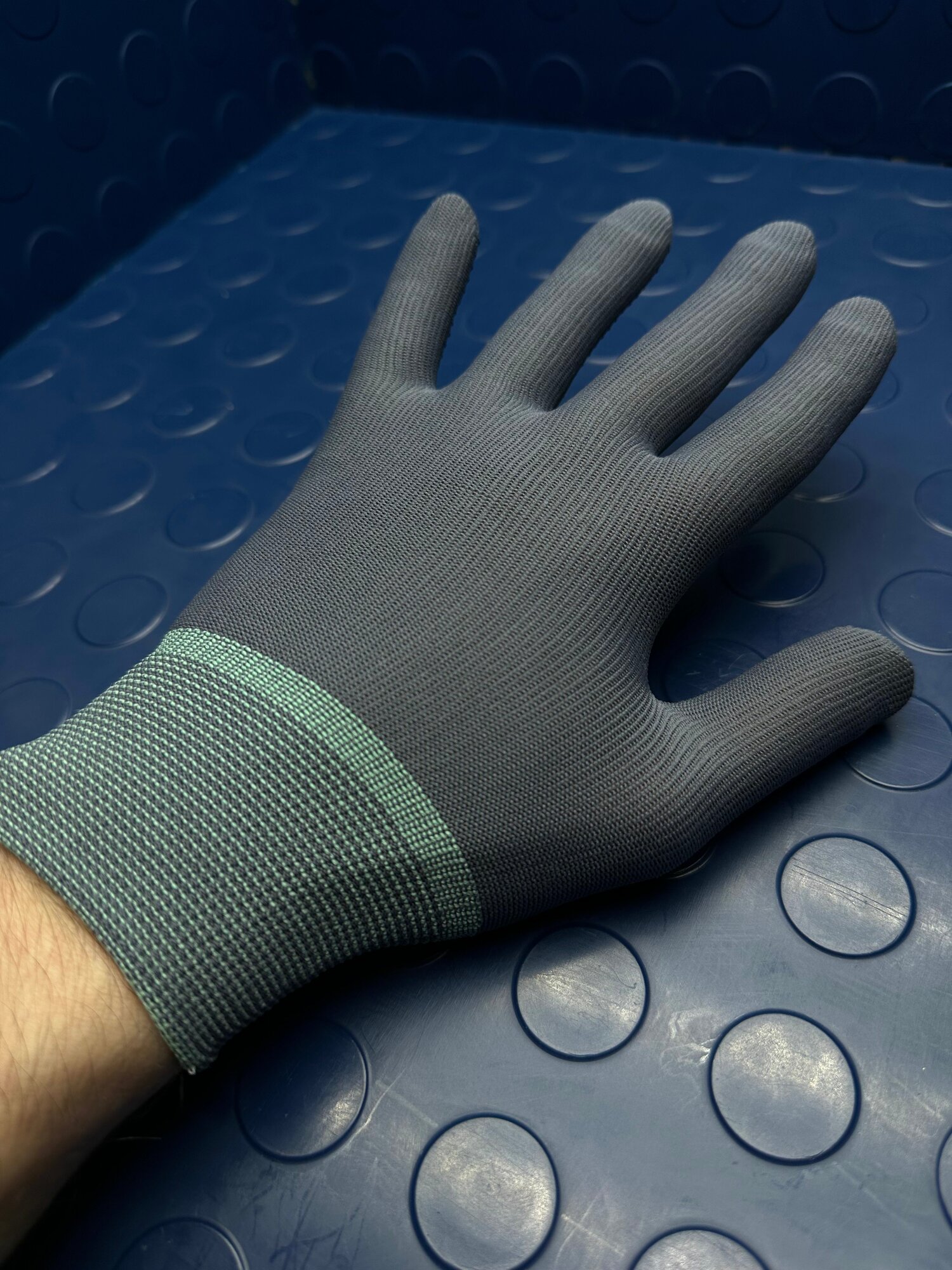 Чёткие перчатки 5 пар, M, серые