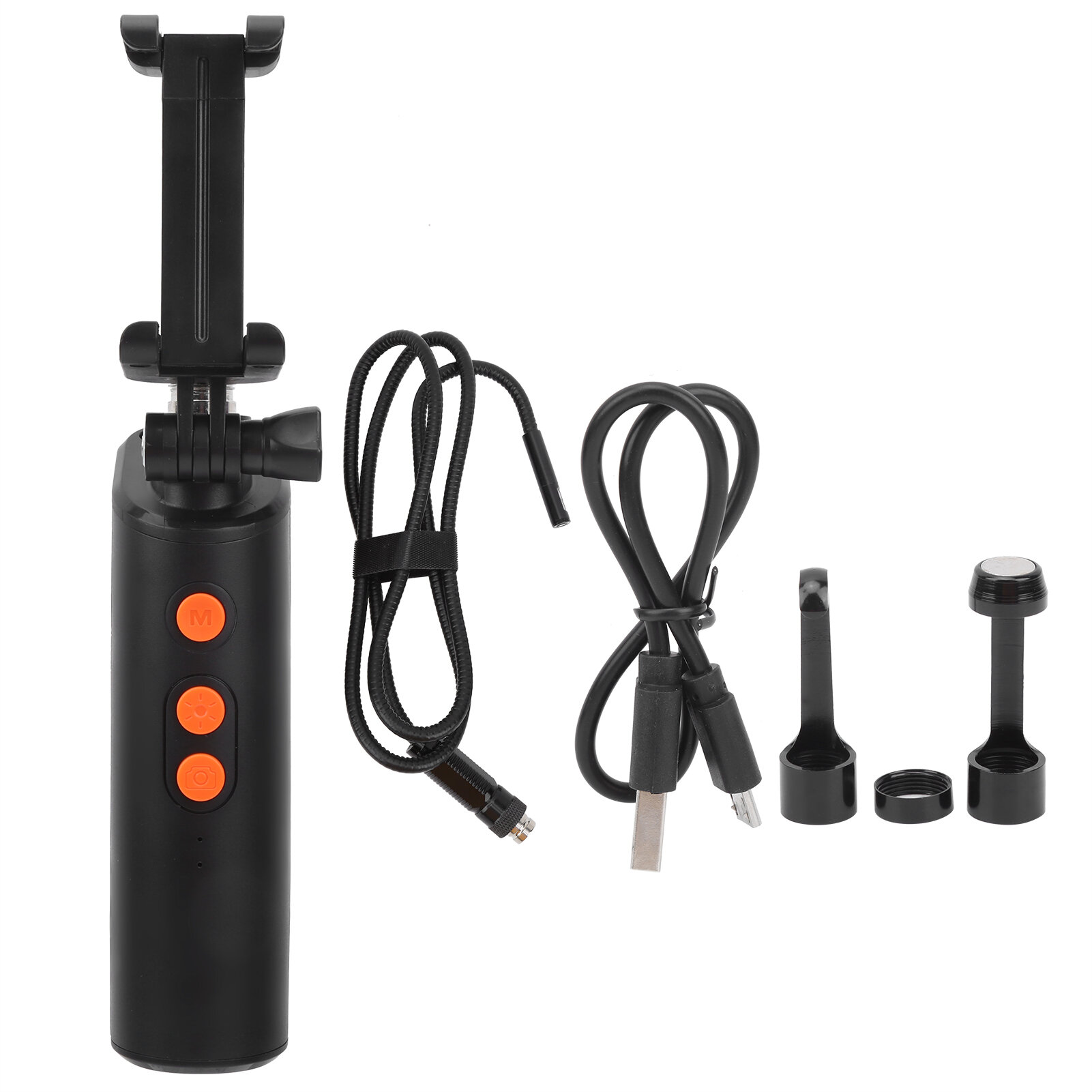 F280 1080p 8 мм двойной инспекционный эндоскоп 2MP Wi -Fi Borescope IP68.