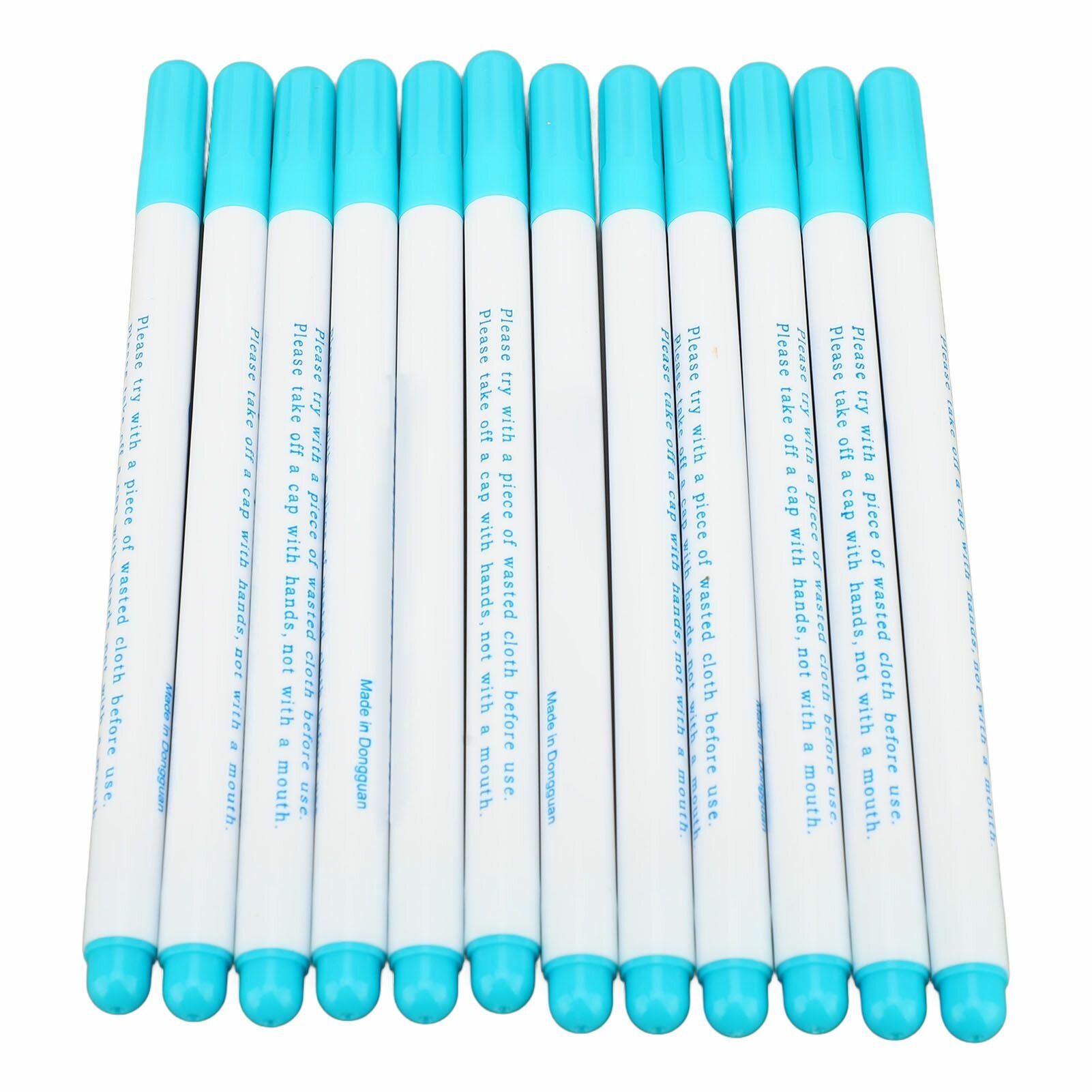 12 шт. водорастворимых ручек, многофункциональные маркеры с исчезающими чернилами для вышивки, синие, легко смываются