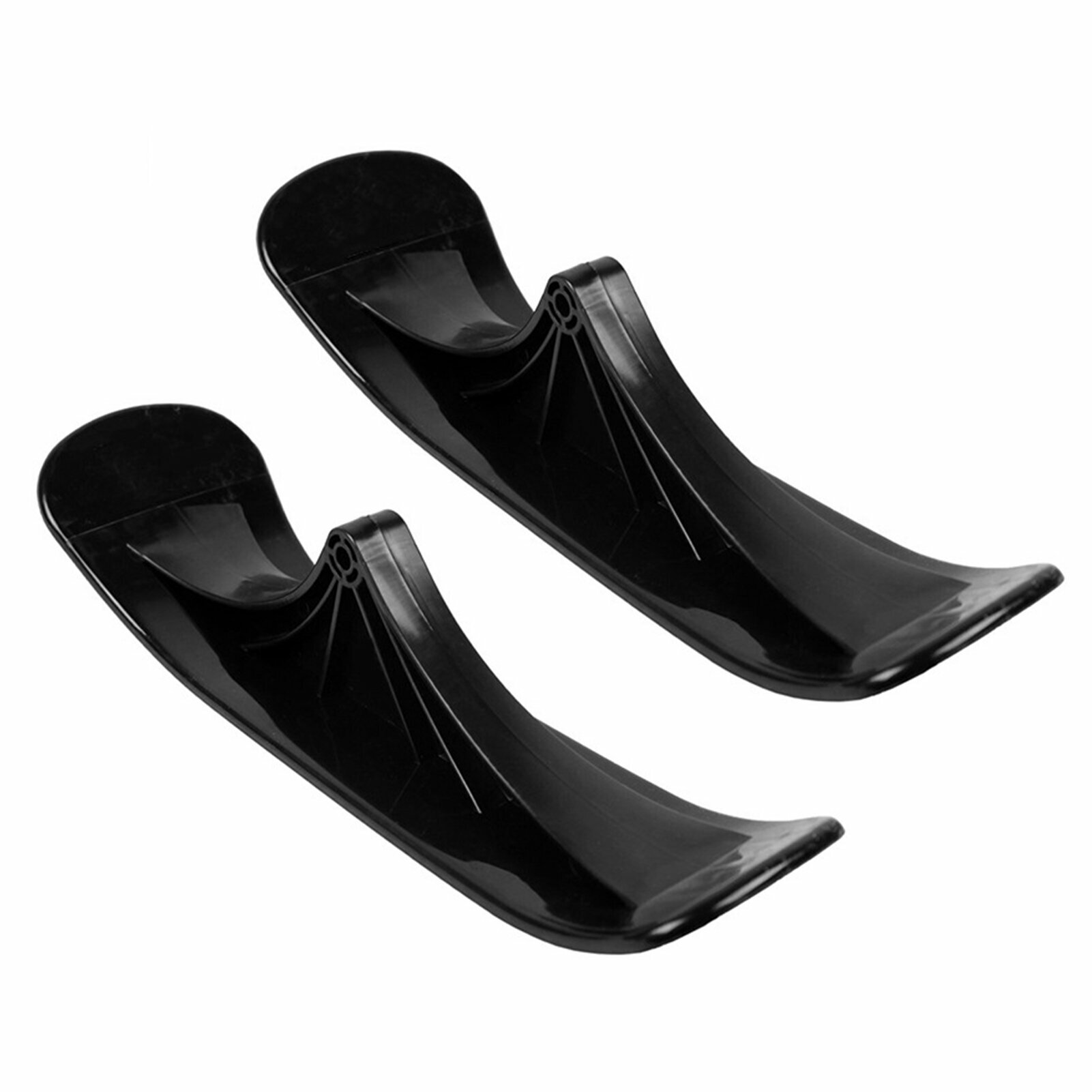 Детский снегоход санок самокат лыжный доска замены колес самоката зимний велосипедный санок, материал PE, цвет черный, размер продукта 38 * 11 * 9 см / 15.0 * 4.3 * 3.5 дюйма, вес упаковки 520 г / 1.1 фунта, количество 2 штуки