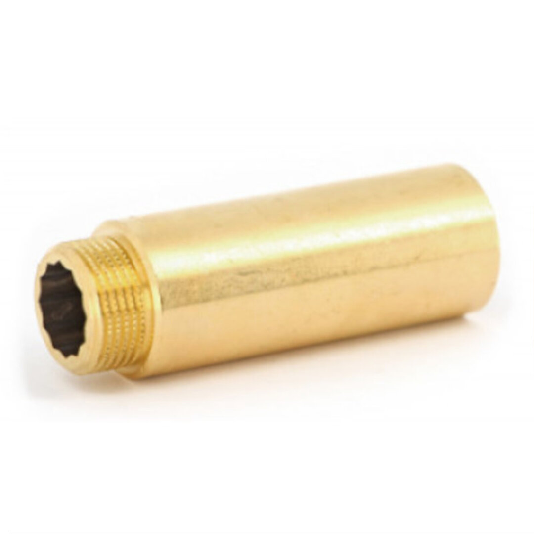 Удлинитель резьбовой ВН 1/2" х 80 мм, латунь UNI-FITT OPTIMAL (657G2081)