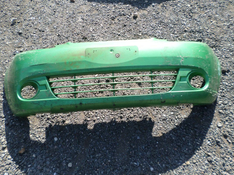 Бампер передний Шевроле Спарк М200 96600167 96590728 - цвет Зеленый