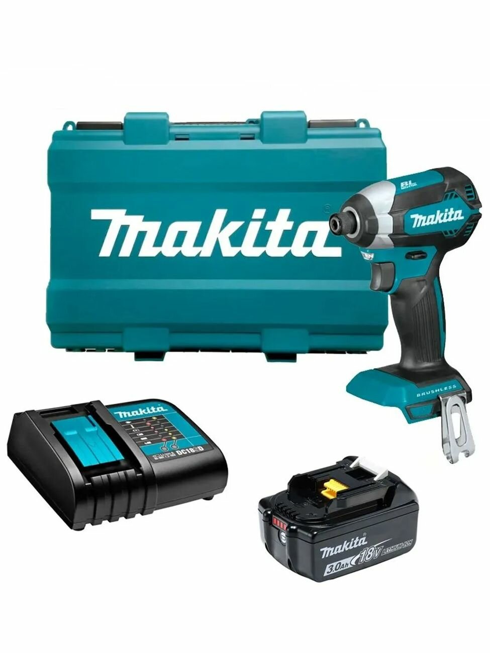 Ударный шуруповерт аккумуляторный 170Нм 18В LXT Li-Ion, акк 1x3Ач и з/у, кейс Makita DTD153SF