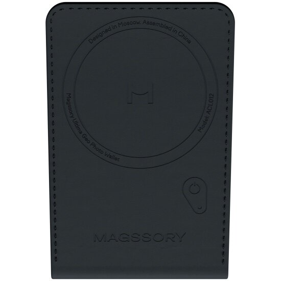 Кошелек-кардхолдер Magssory Ultima Geo Photo Wallet, с поддержкой Find My, с функцией фото, черный