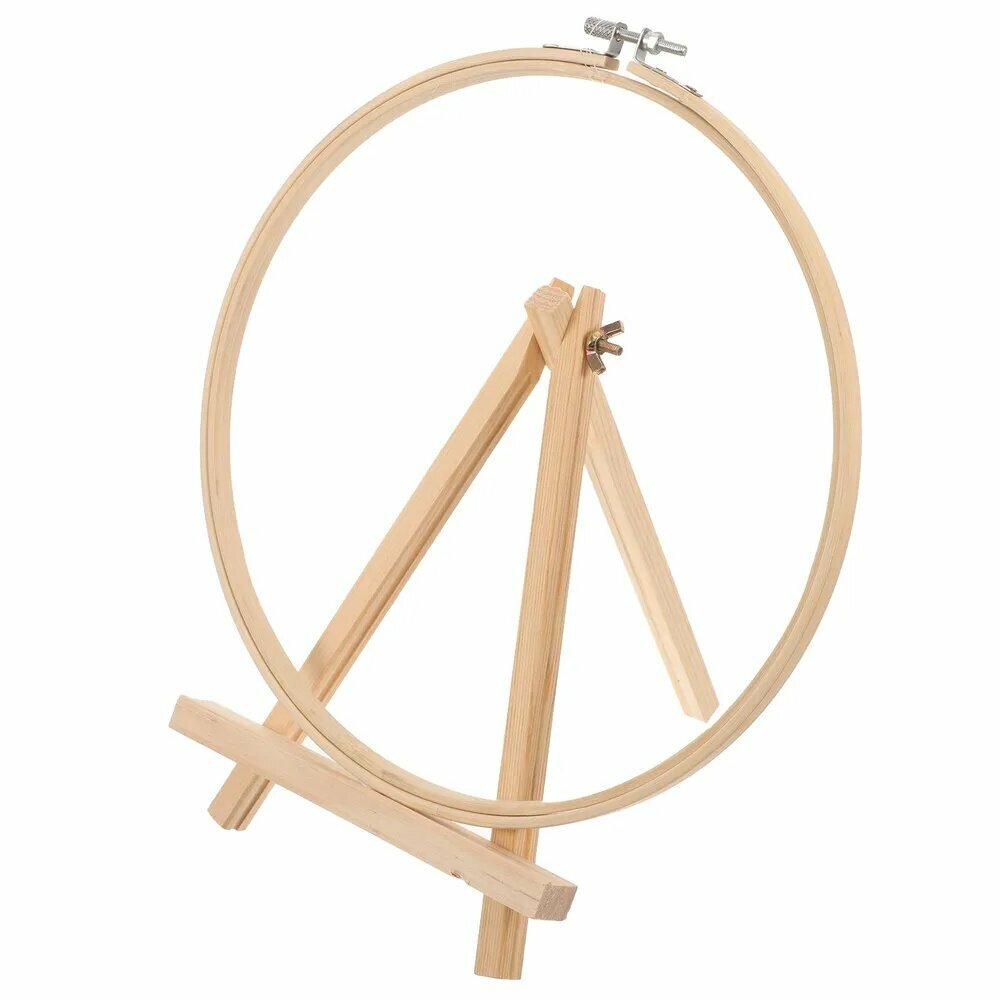 Деревянные Пяльцы Для Вышивания И Крестика С Треугольной Подставкой 1 Комплект