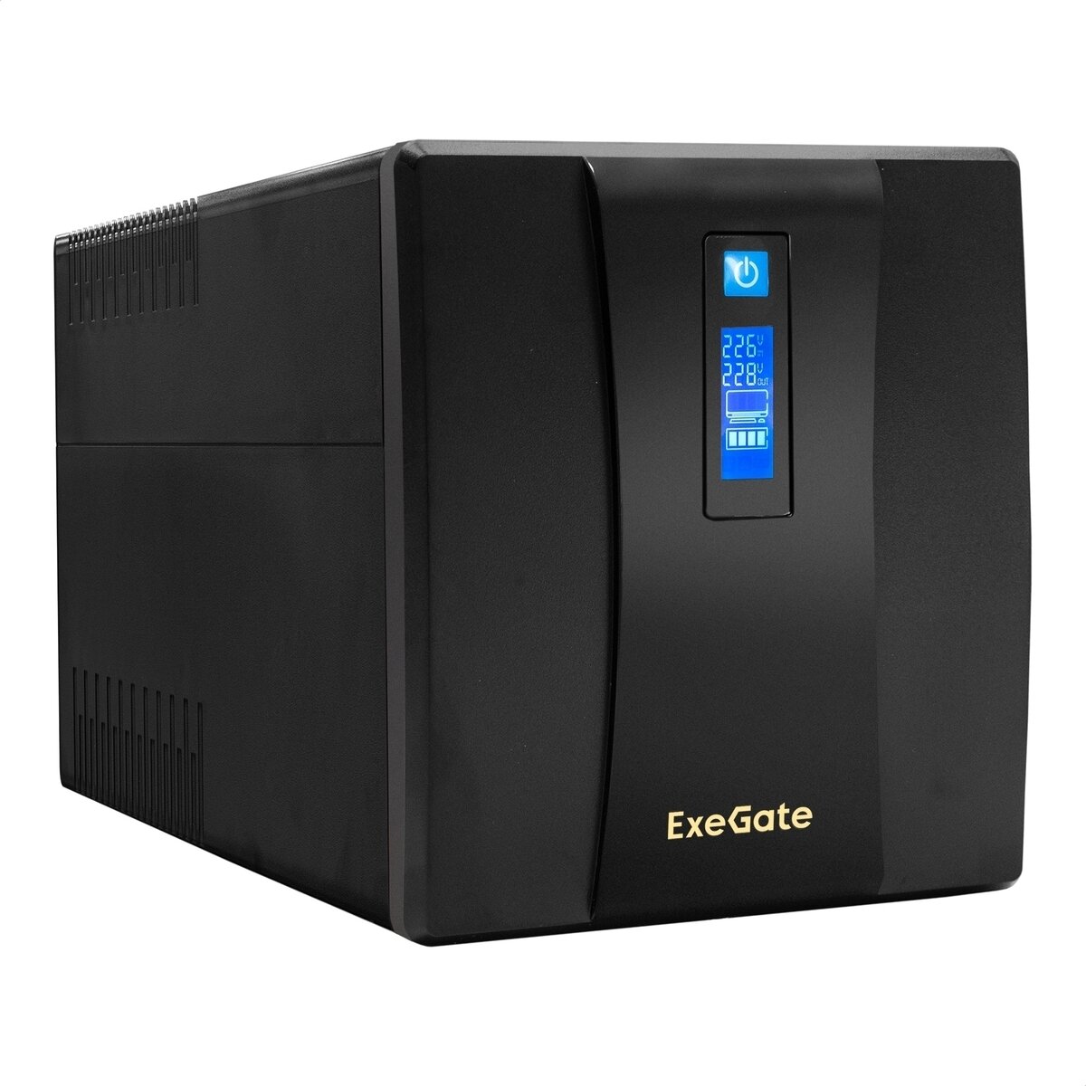 Источник бесперебойного питания ExeGate SpecialPro Smart LLB-1200. LCD. AVR.4SH 1200VA/750W, LCD, AVR, 4*Schuko, черный