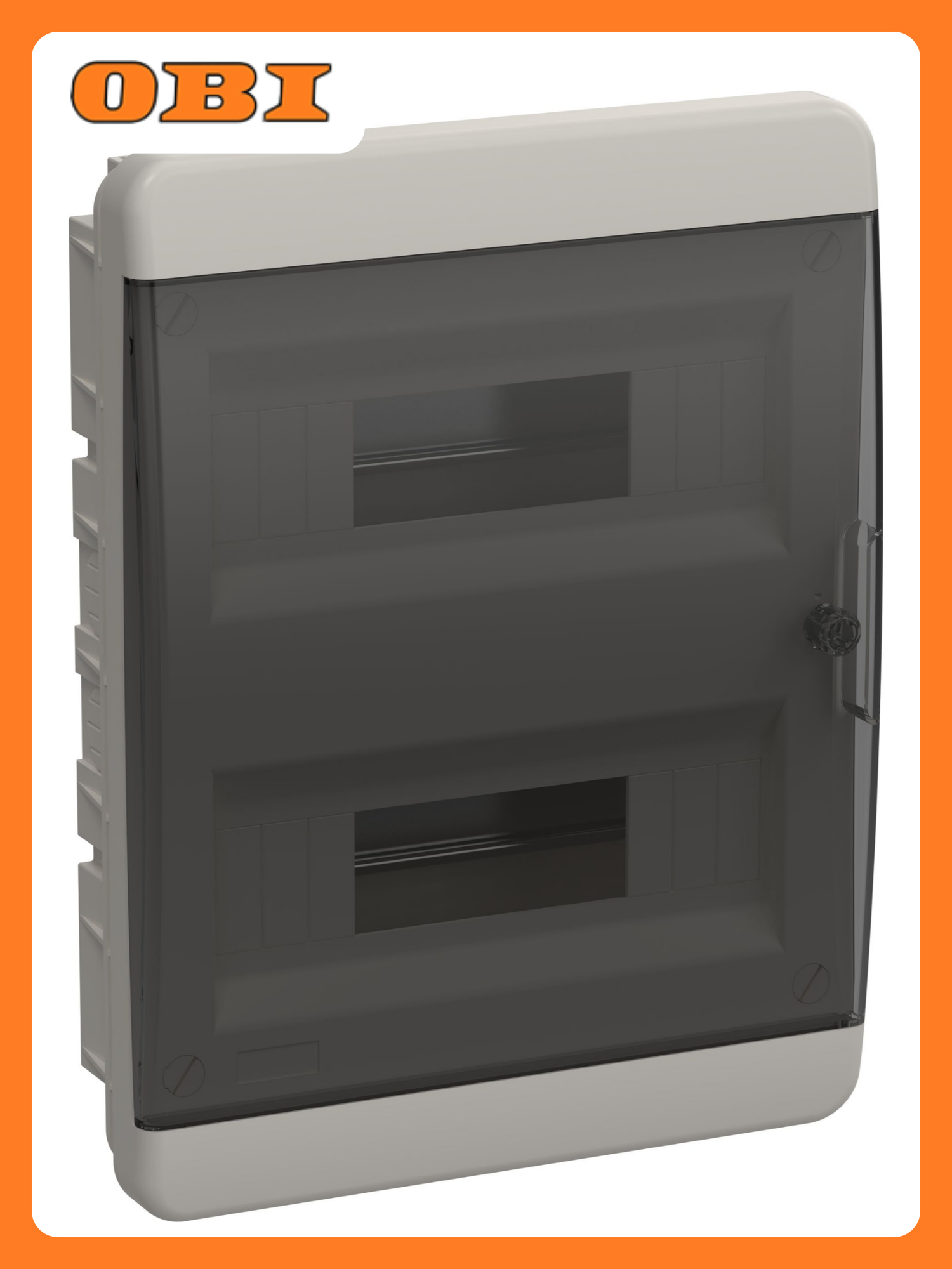 Корпус пластиковый IEK TEKFOR ЩРВ-П-24 IP41 черный прозр. дверь