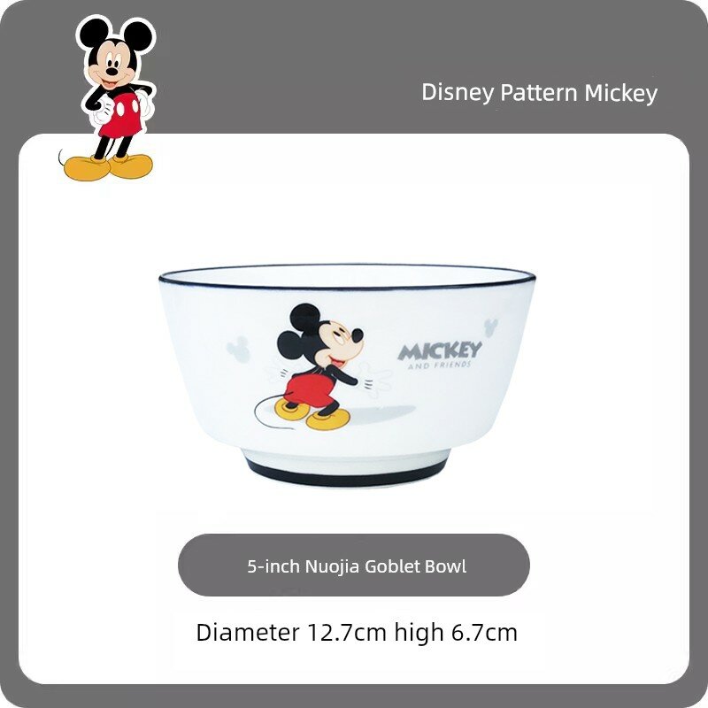 Набор детской посуды Yachengde Disney Mickey: керамические тарелки и миски в новом стиле, для дома, с мультяшным