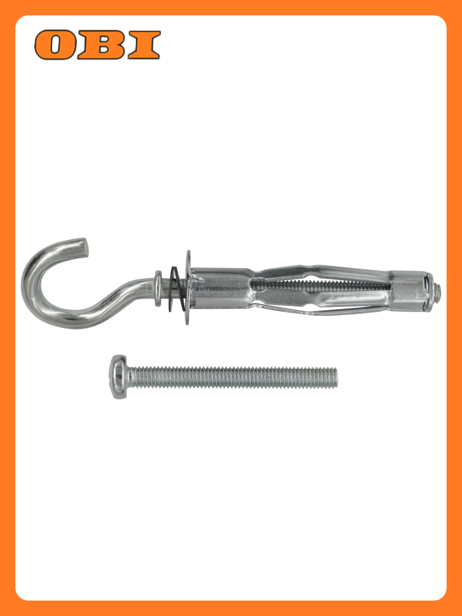 Анкер для листовых материалов с крюком MULTI PRO оцинкованный 5/13мм 2шт