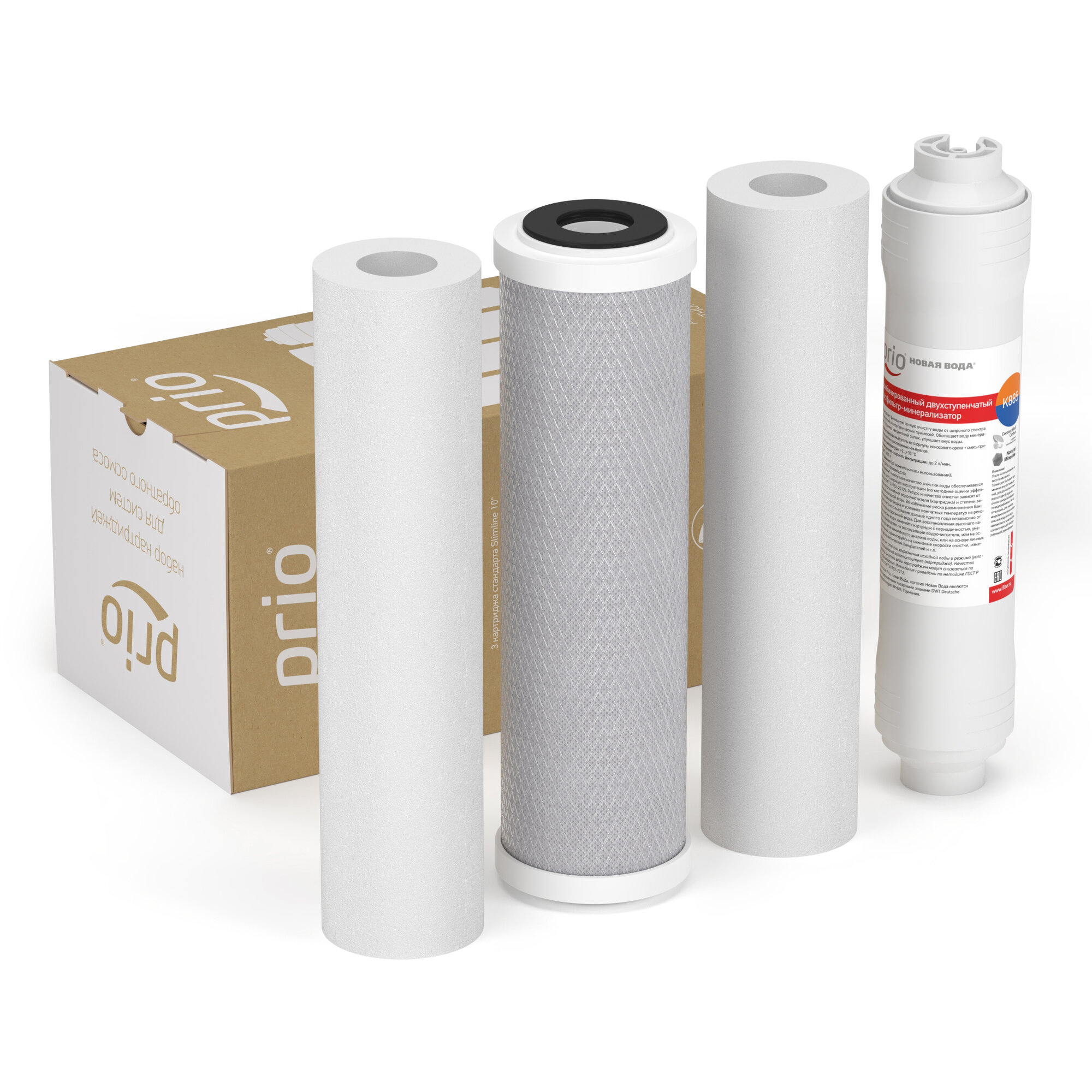 Набор картриджей Prio Новая вода К 655 (для фильтров Start Osmos OU390)