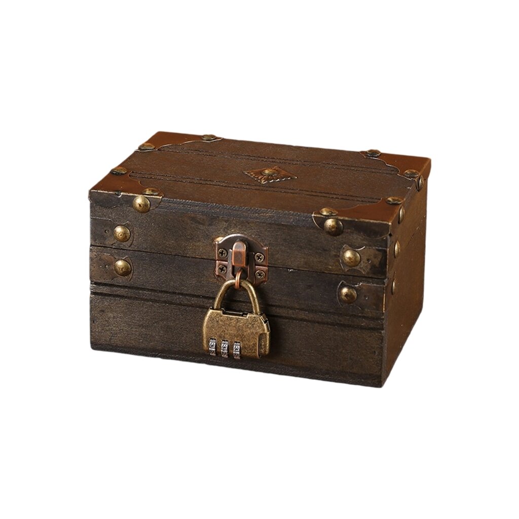 Ретро пиратский пароль для блокировки сундука с сокровищами-Тип A-Трехзначный пароль