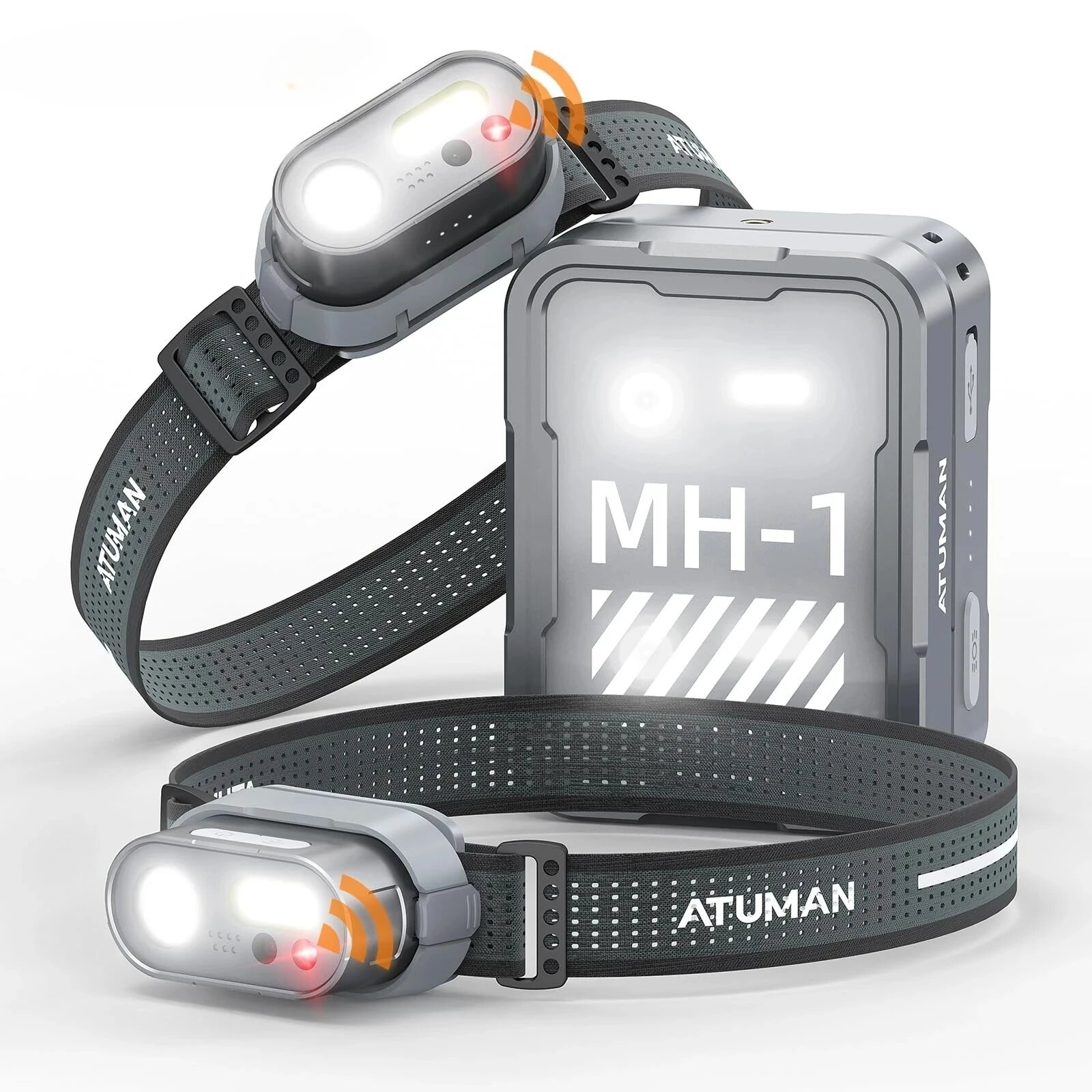 ATuMan MH-1 Налобный фонарь, 2PCS Set