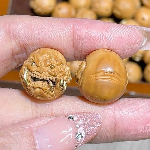 Изысканные резные головы обезьяны, различные свободные бусины, аксессуары для DIY, браслеты, ожерелья, разделительные бусины, подвески, подвесные украшения, голова обезьяны
