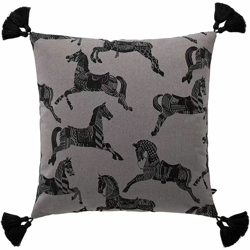 Бархатные чехлы для подушек Formaso, розовый росa, 45x45/50x50/60x60 см, Black, 45x45cm(18 Inch)